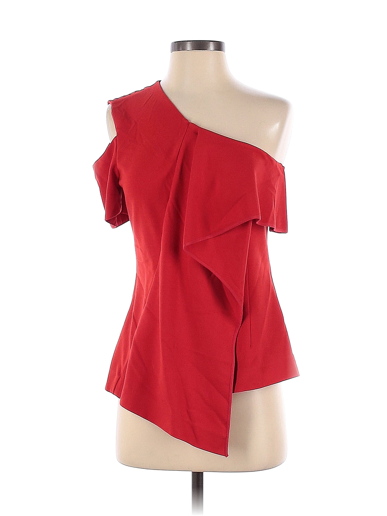 Jason Wu Collection Red Red Ruffle Top Size 4 - 89% off | ThredUp