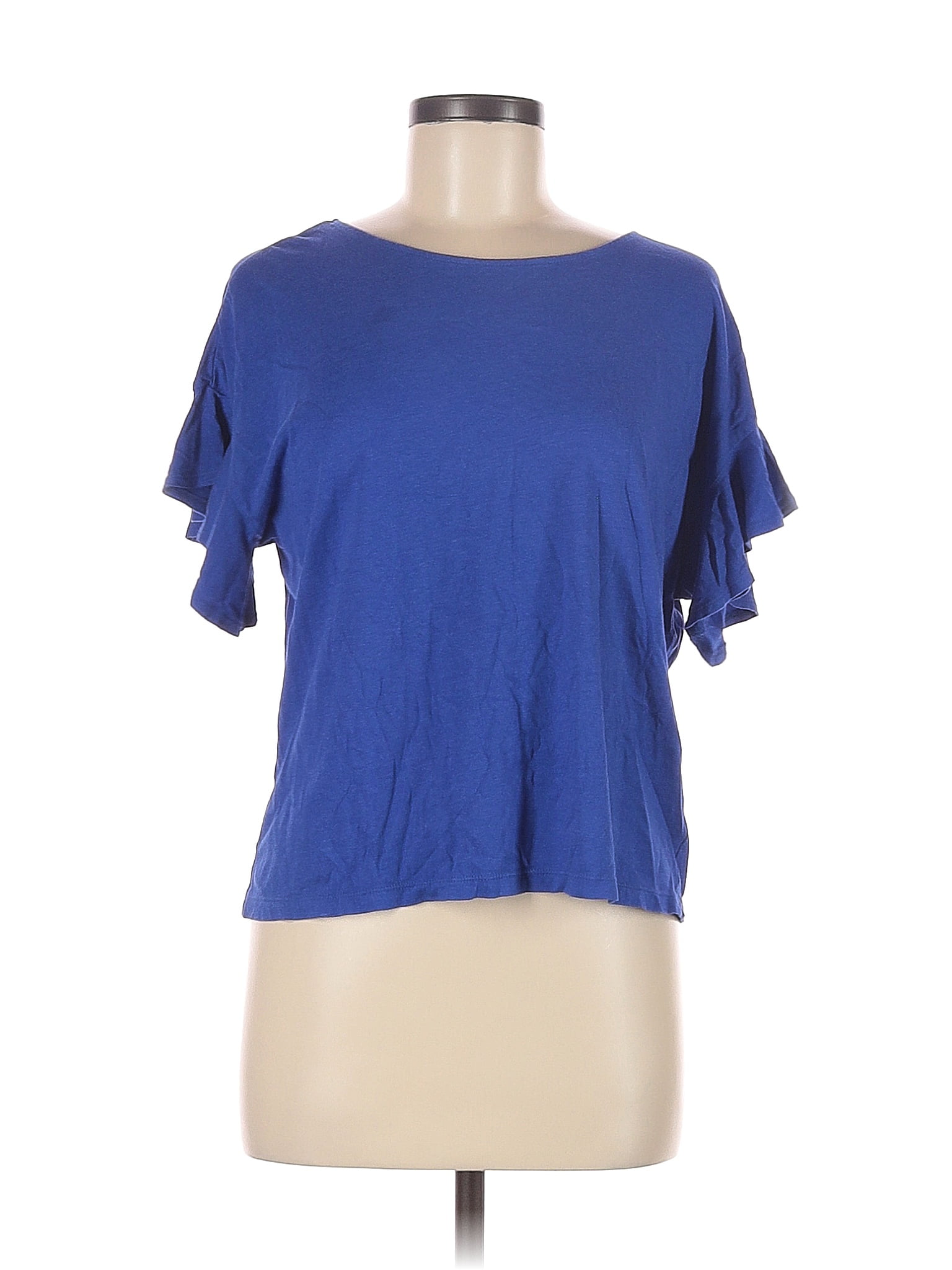 Uniqlo Blue Short Sleeve Top Size M - 48% off | ThredUp