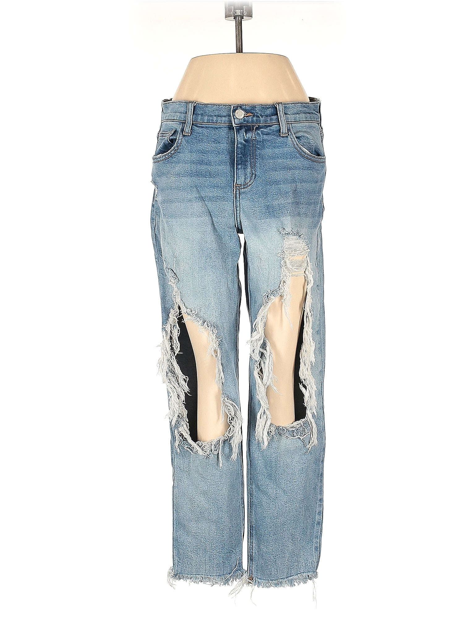 Cello Jeans Solid Blue Jeans Size 5 - 72% off | thredUP
