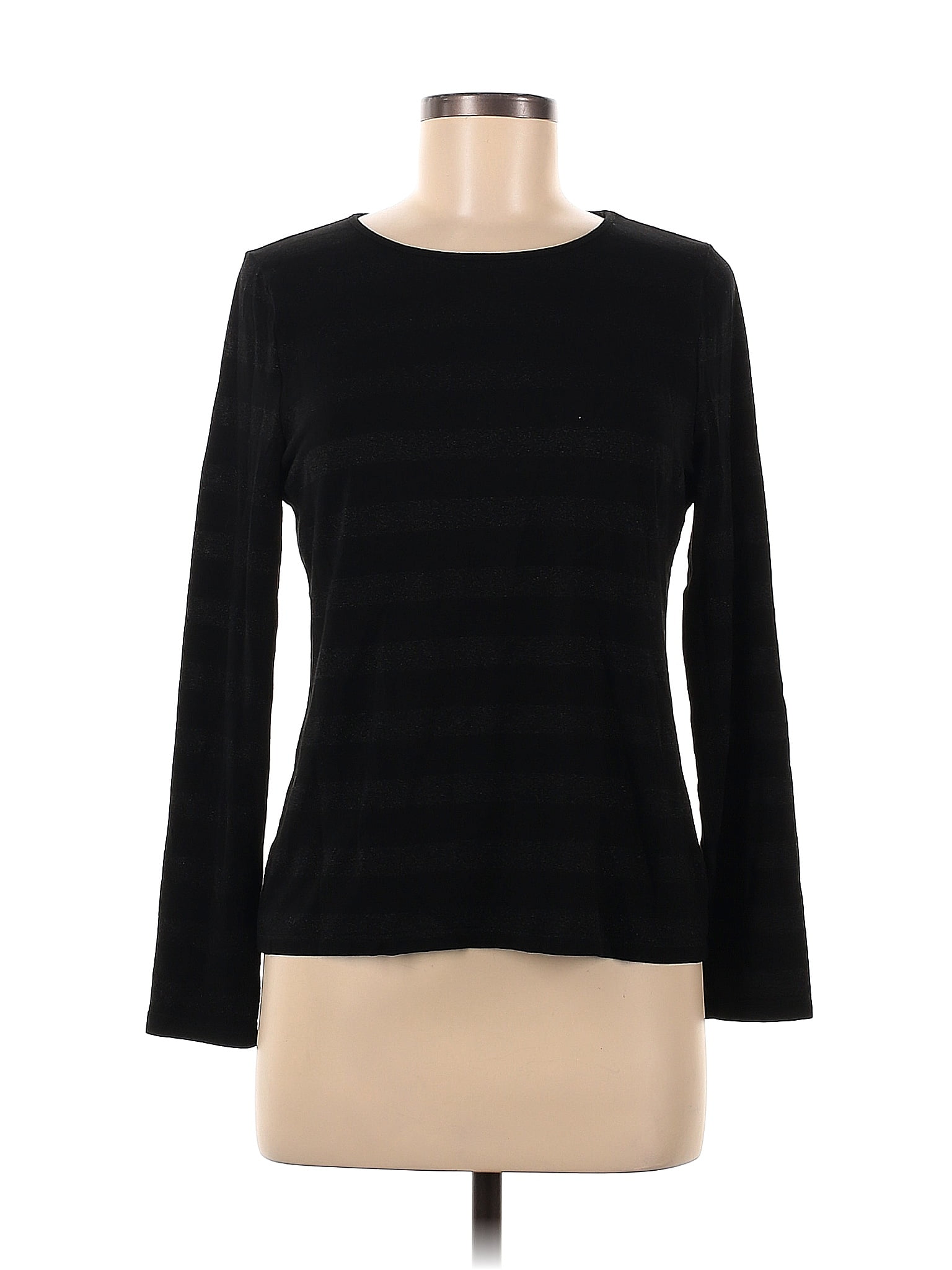 Talbots Black Long Sleeve Top Size M (Petite) - 83% off | ThredUp