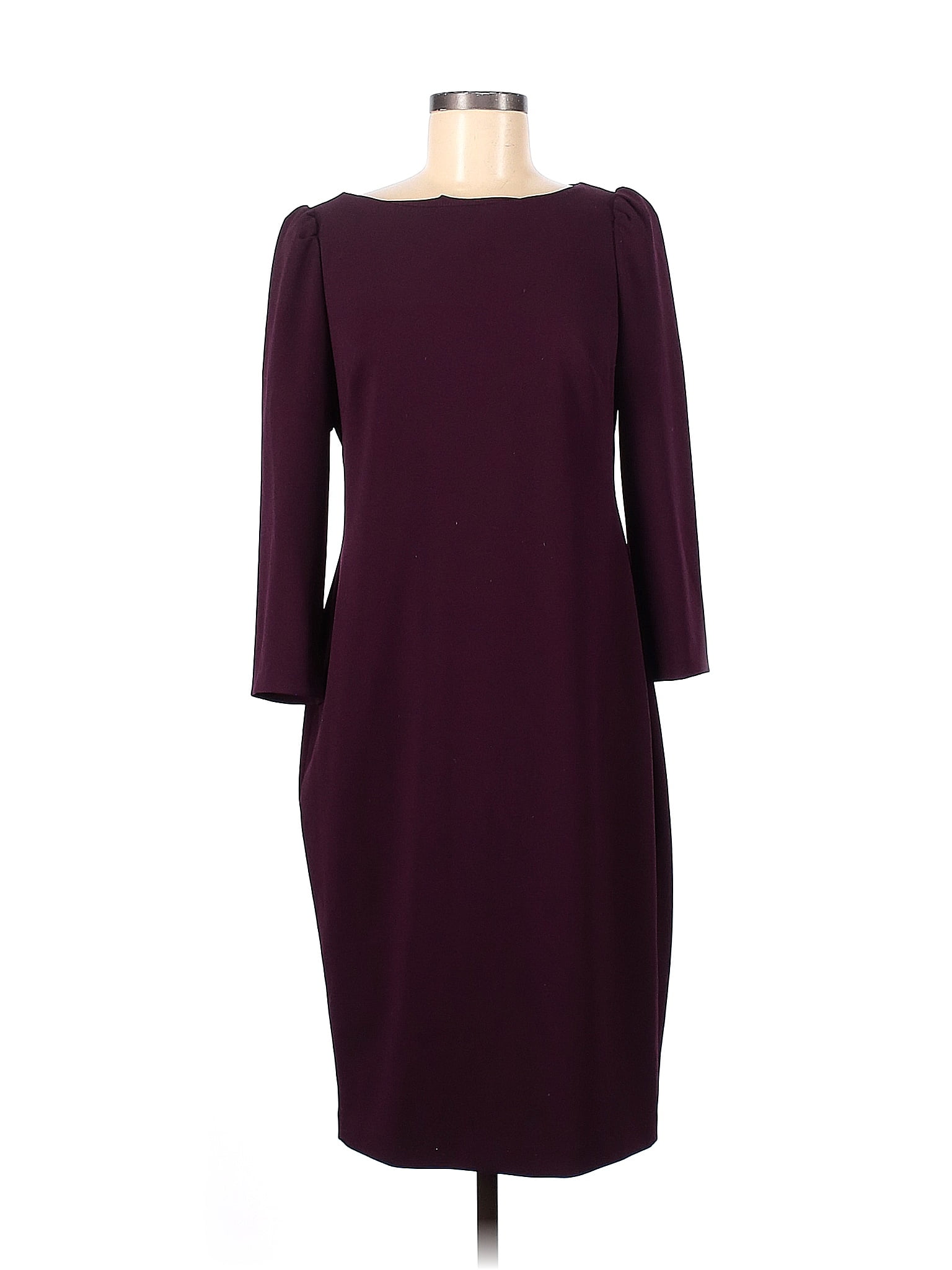 Calvin Klein Solid Purple Casual Dress Size 10 71 Off Thredup