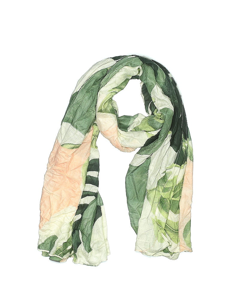 Assorted Brands 100% Viscose Multi Color Green Scarf One Size - 52% off ...