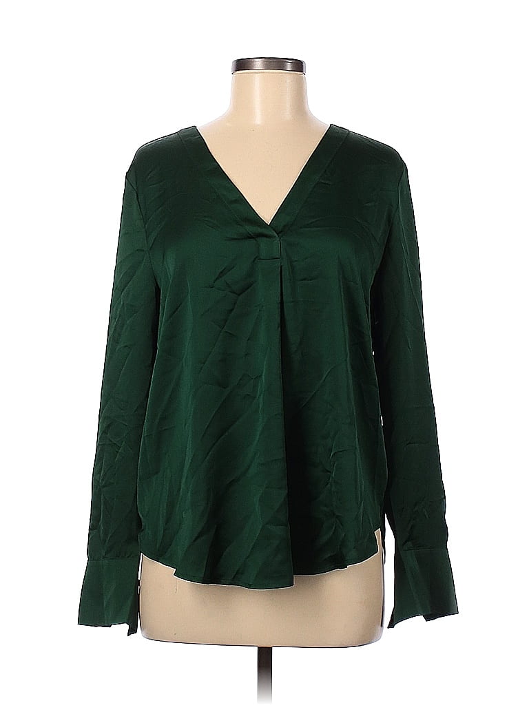 Ann Taylor Green Long Sleeve Blouse Size M - 71% off | thredUP