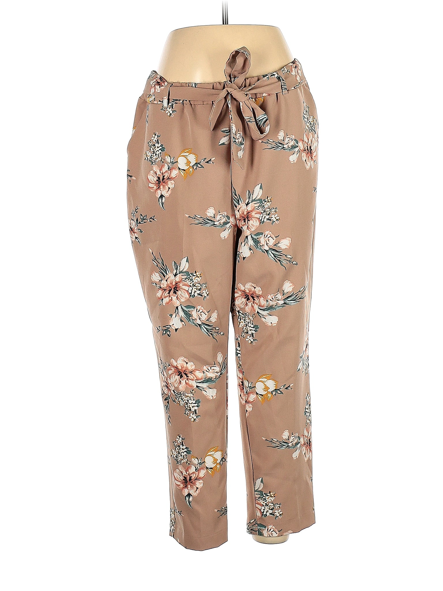 One By Chapter One Tan Casual Pants Size L - 72% off | ThredUp