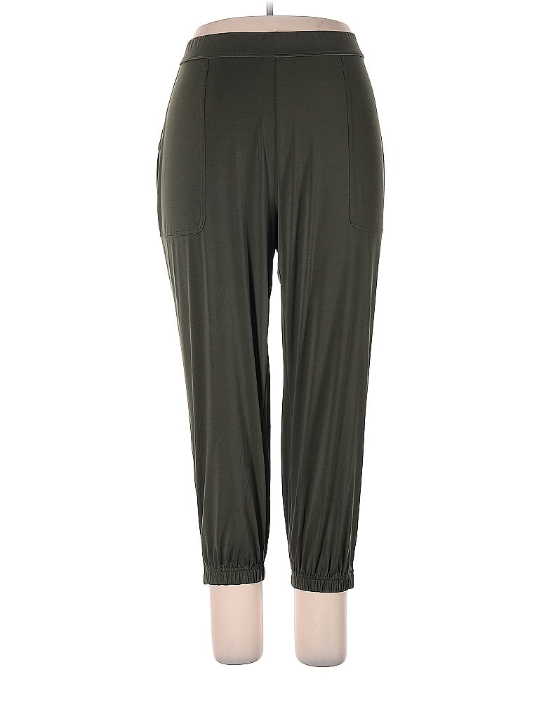 Lisa Rinna Solid Green Casual Pants Size 1X (Plus) - 53% off | thredUP