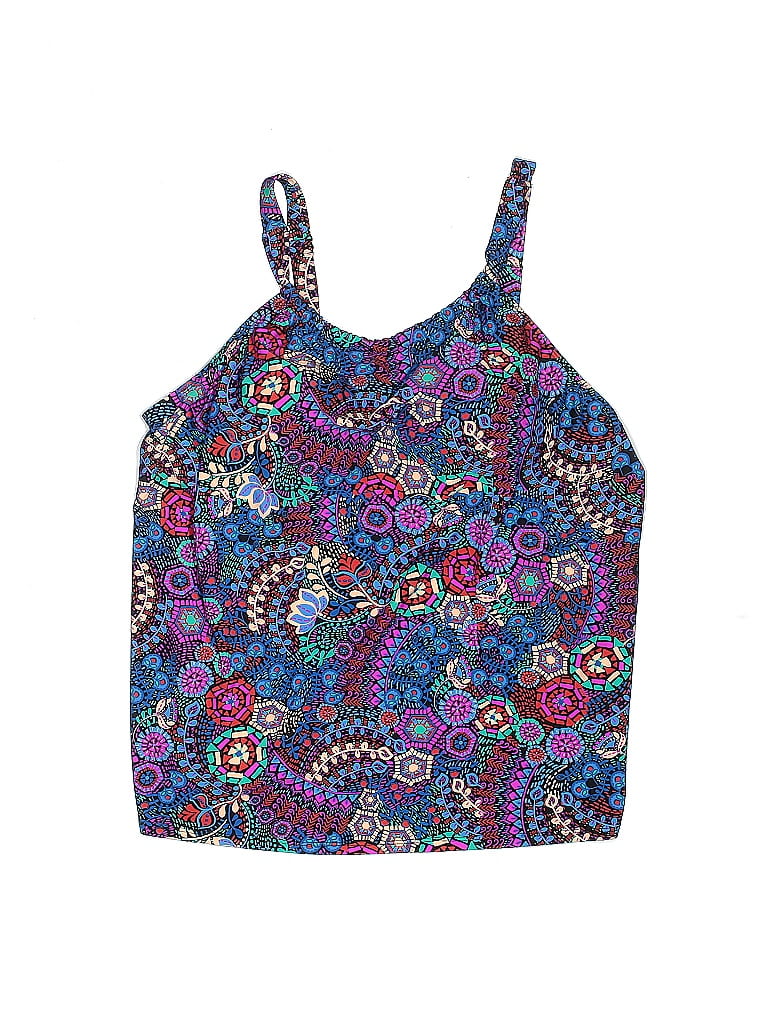 Swimsuits for all Multi Color Blue Swimsuit Top Size 18 (Plus) - 55% ...