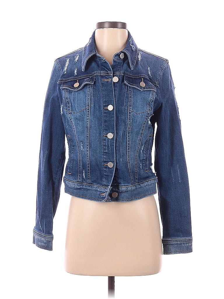 Soho JEANS NEW YORK & COMPANY 100% Cotton Blue Denim Jacket Size S - 70 ...