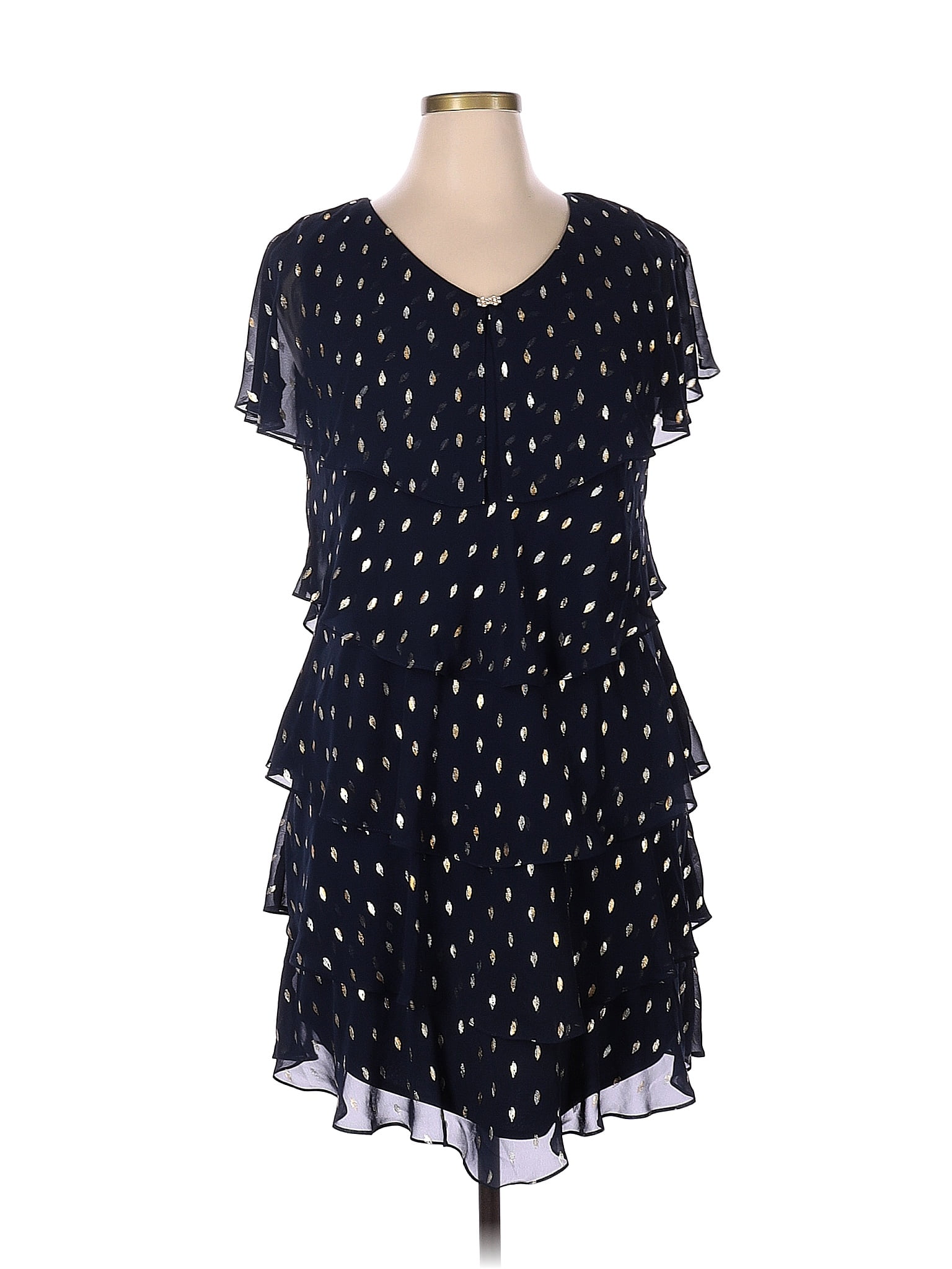 SLNY 100% Polyester Blue Cocktail Dress Size 14 (Petite) - 68% off ...