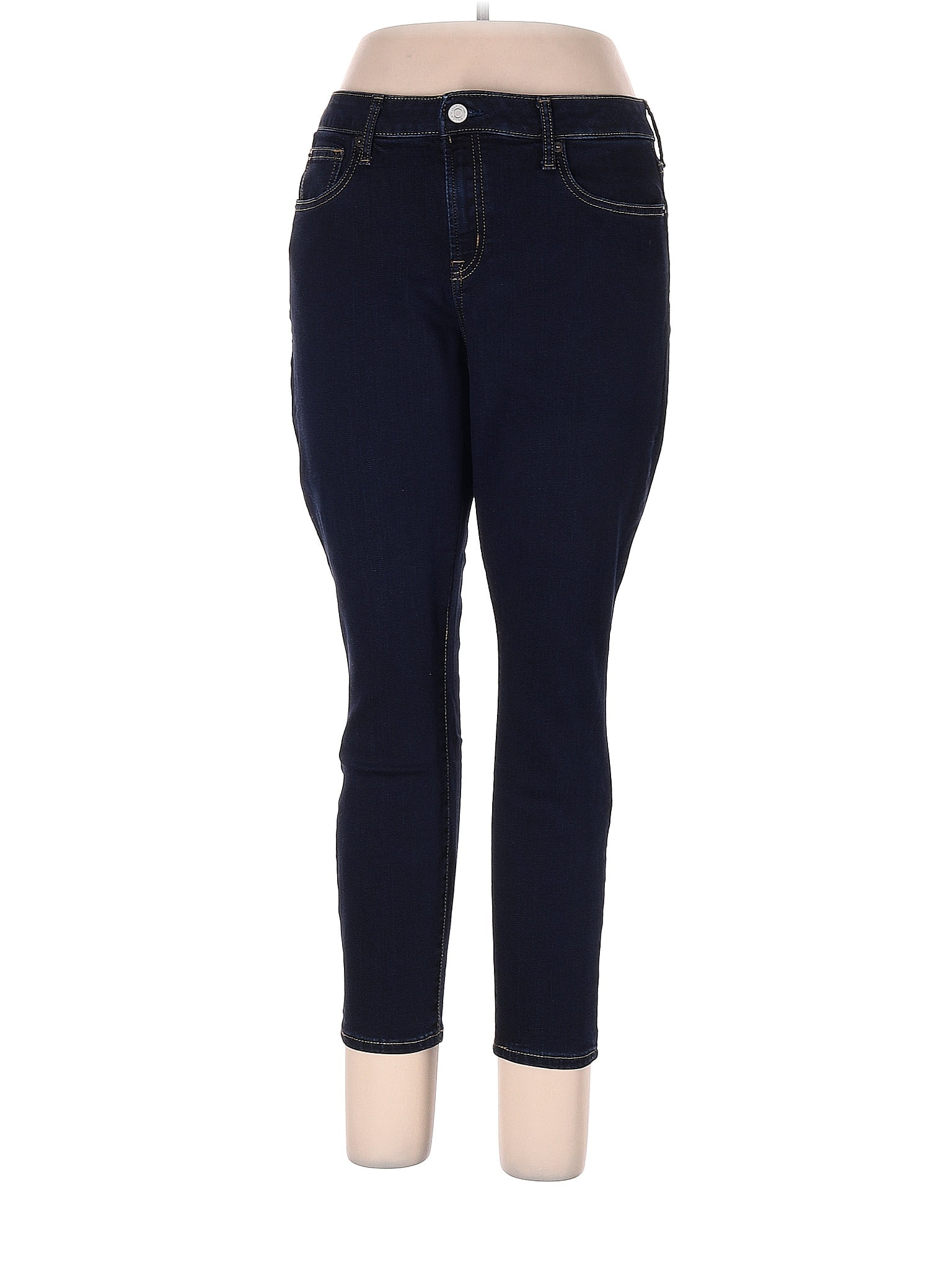 Gap Outlet Solid Blue Jeans Size 14 (Petite) - 75% off | ThredUp