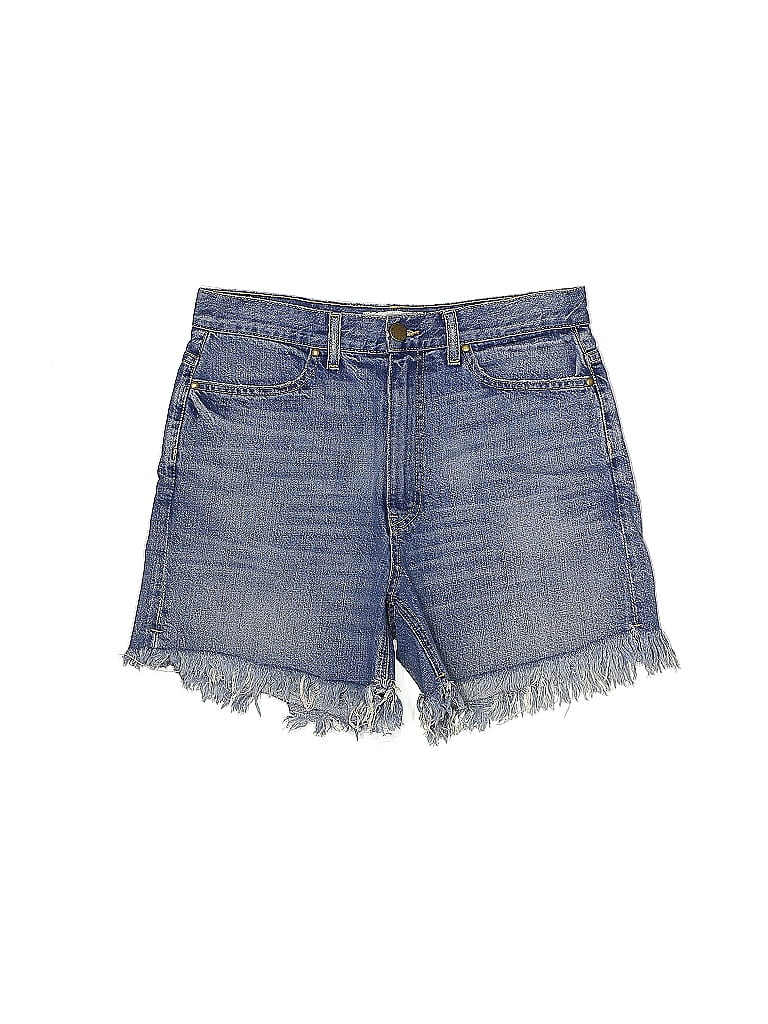 The Great. Blue Denim Shorts 26 Waist - 77% off | ThredUp