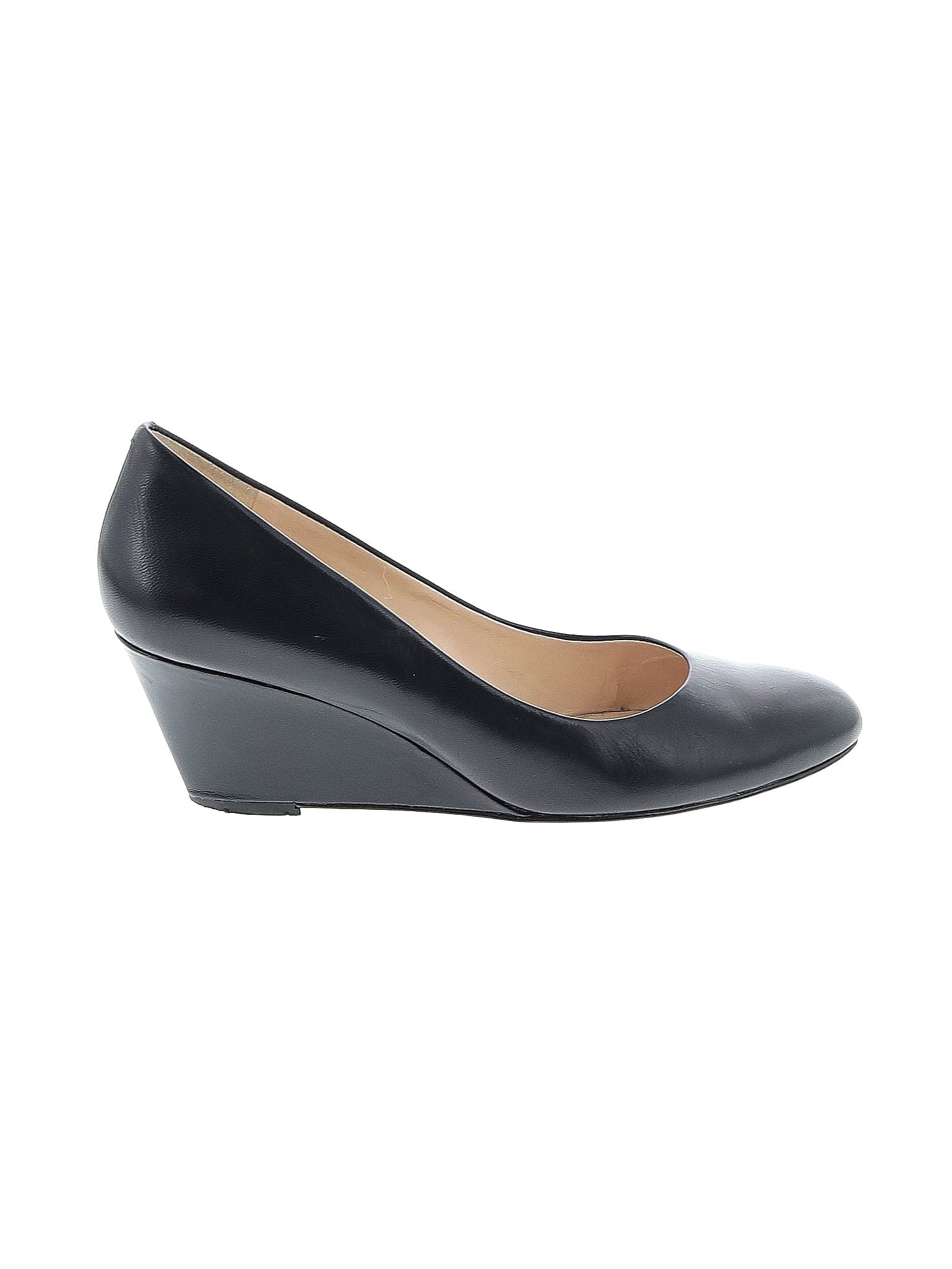 Nine West Solid Black Wedges Size 8 1/2 - 74% off | thredUP