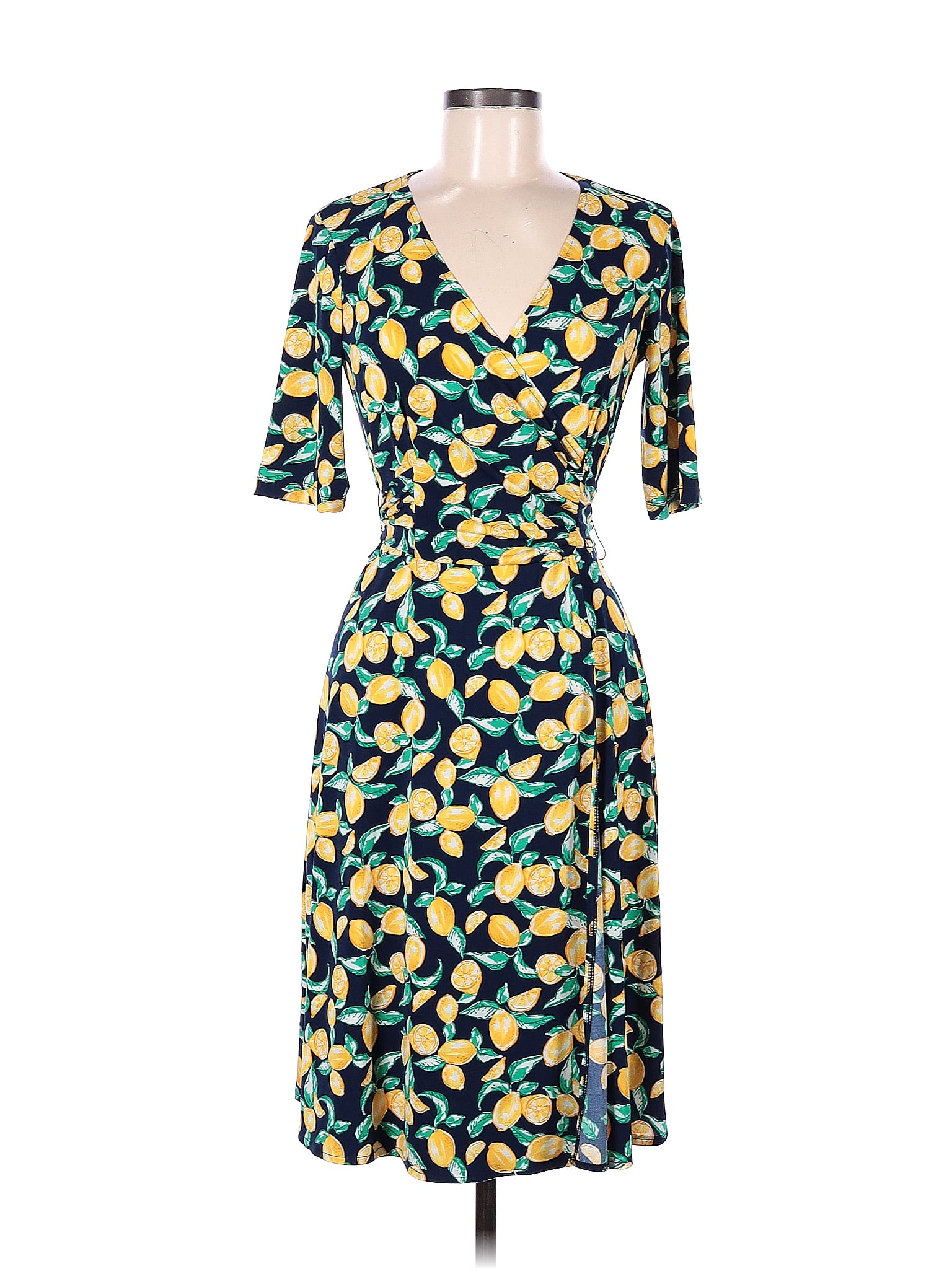 DM Collection Yellow Casual Dress Size 6 - 81% off | ThredUp