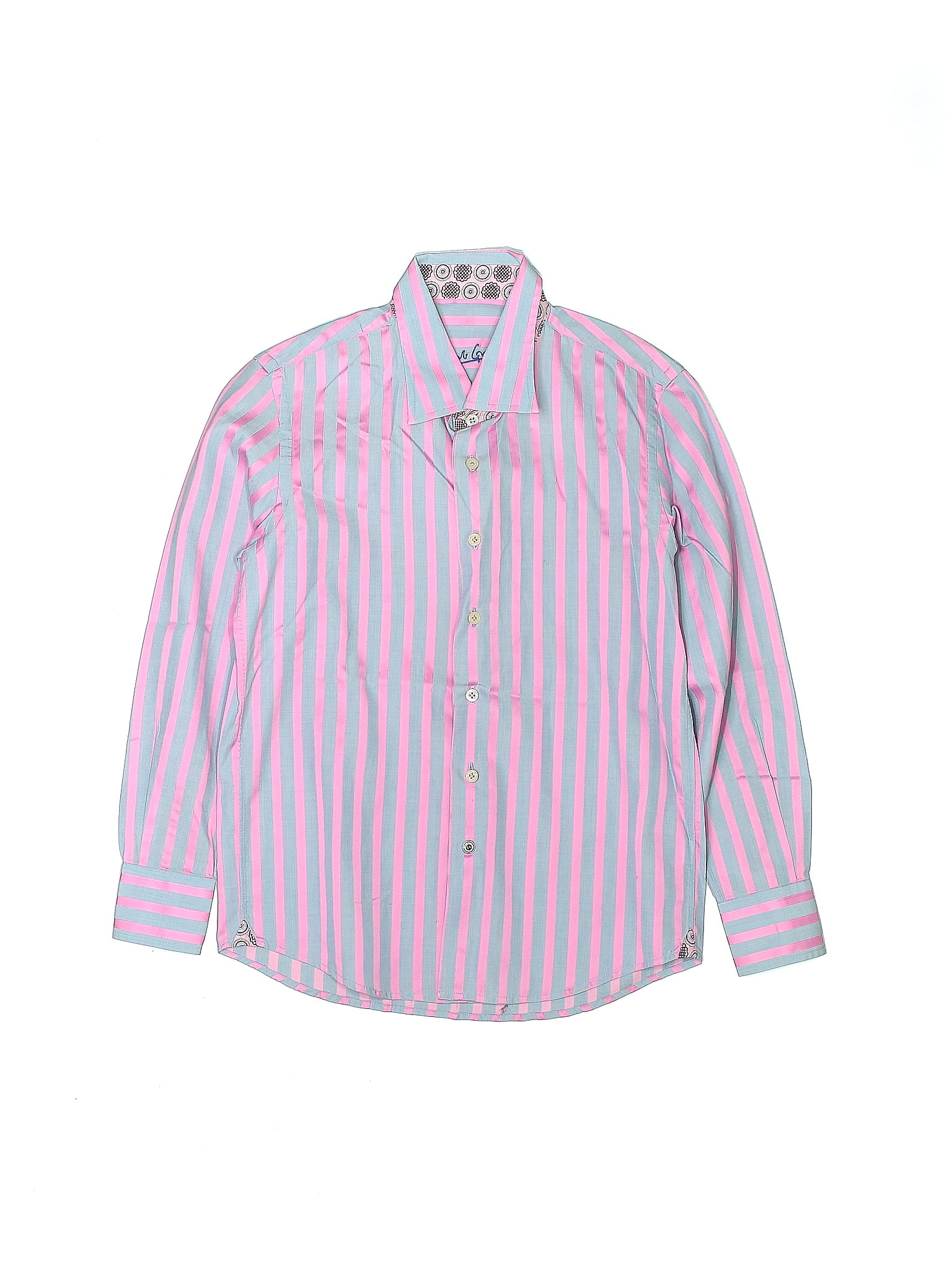Robert Graham 100% Cotton Pink Long Sleeve Button-Down Shirt Size 8 - 95% off | thredUP