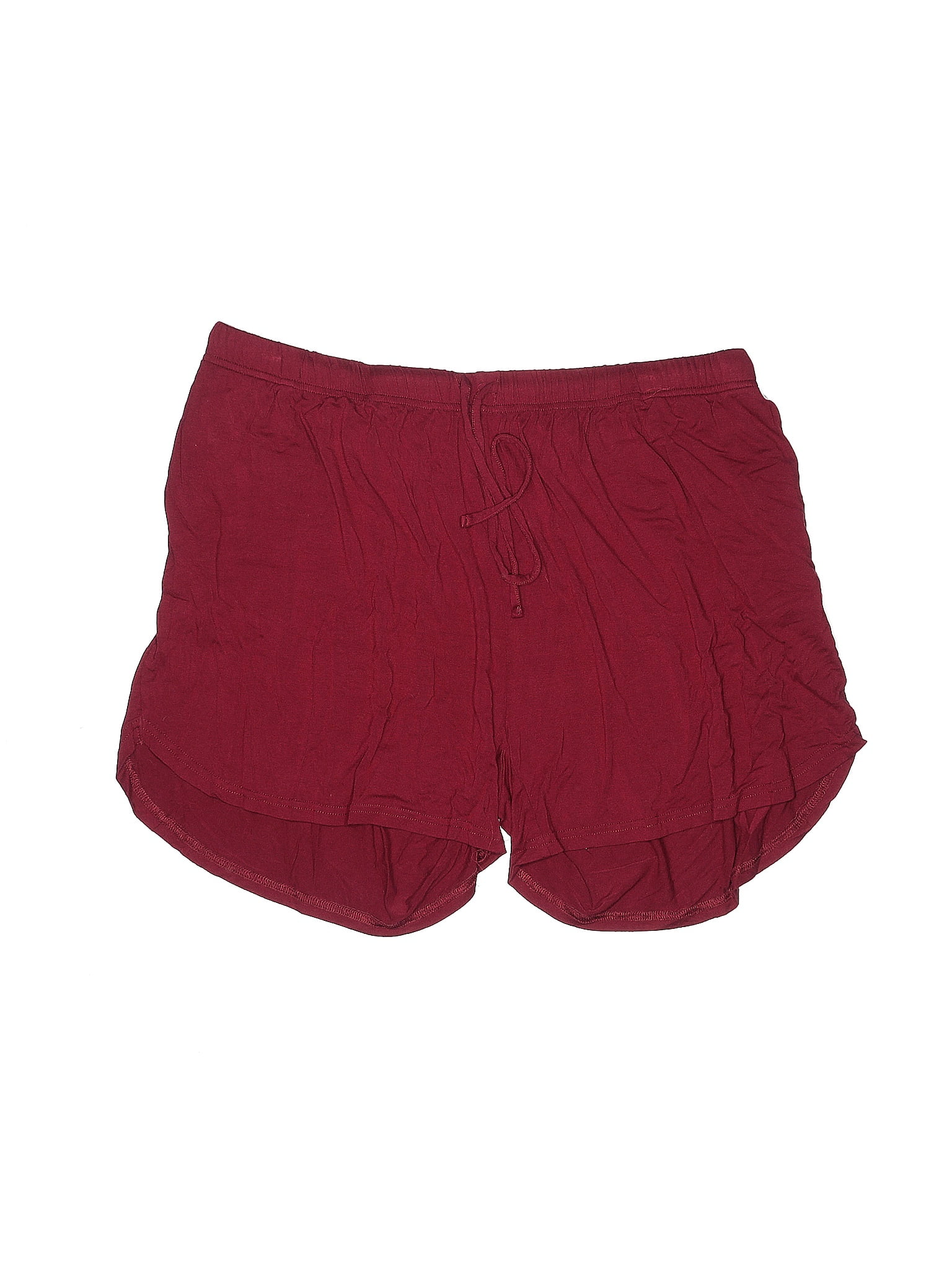 Unbranded Solid Maroon Burgundy Shorts Size 3X (Plus) - 52% off | thredUP