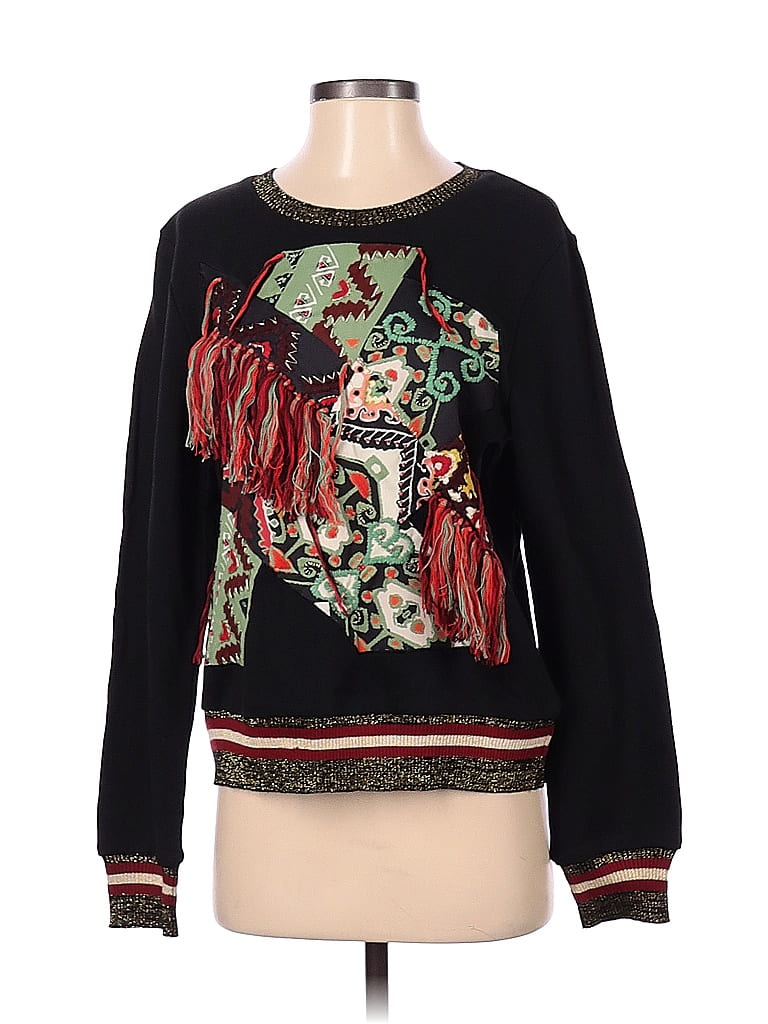 Derhy 100% Cotton Black Pullover Sweater Size S - 73% off | thredUP