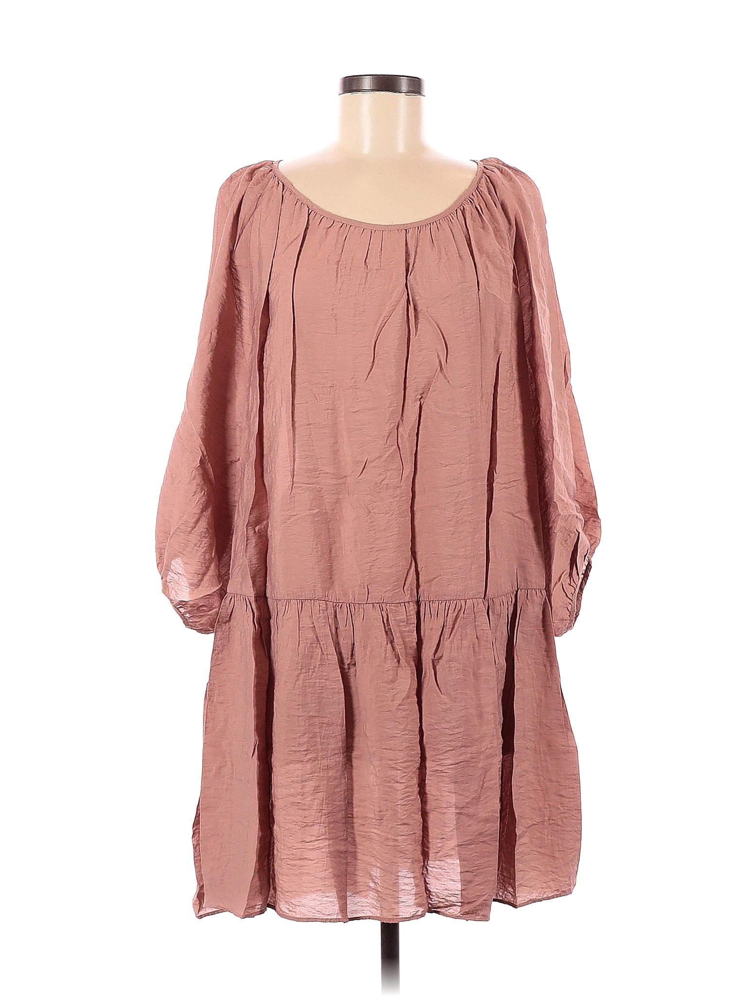 H&M Solid Pink Casual Dress Size M - 53% off | thredUP