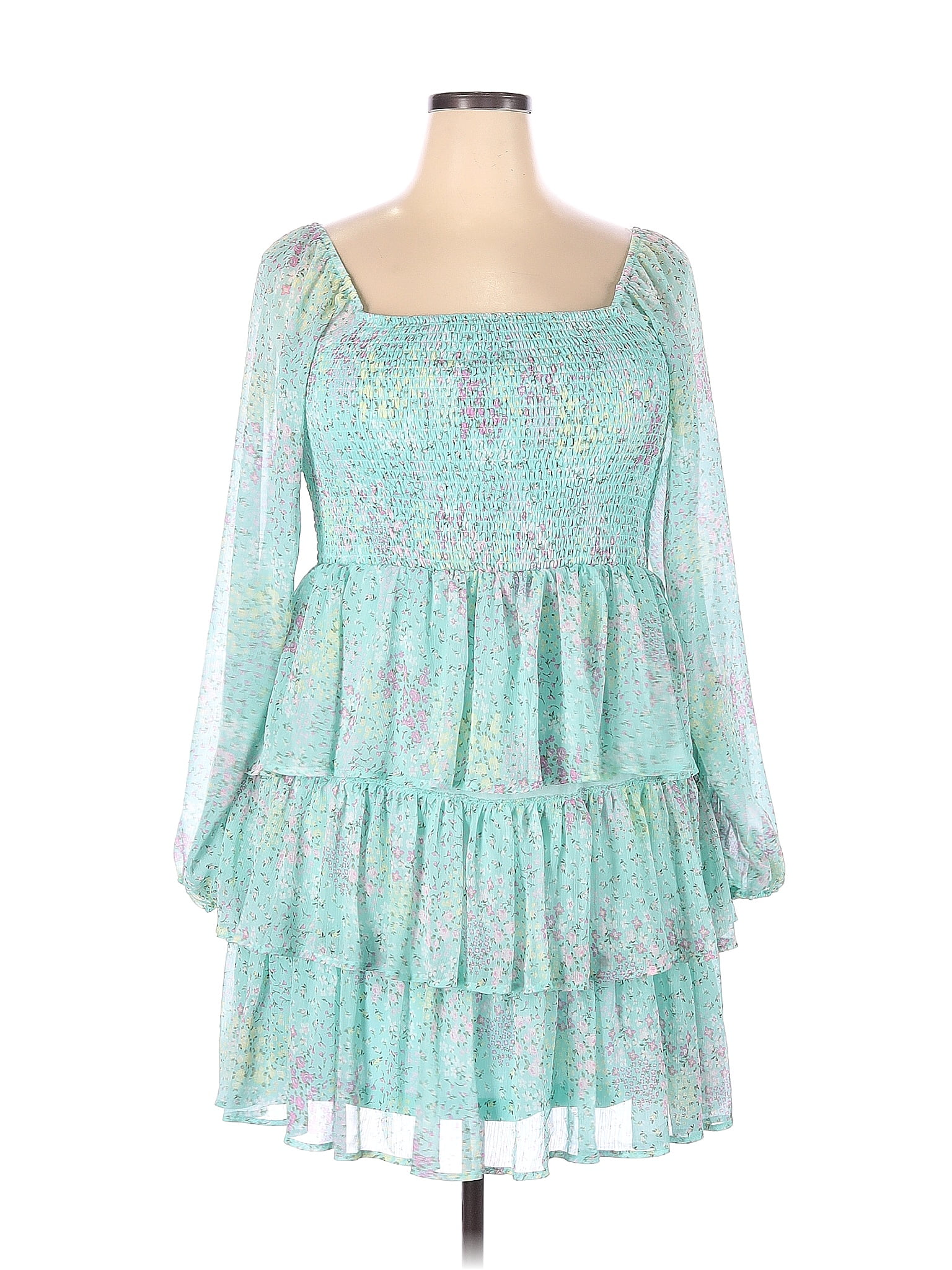 madden nyc Blue Cocktail Dress Size 3X (Plus) - 58% off | ThredUp