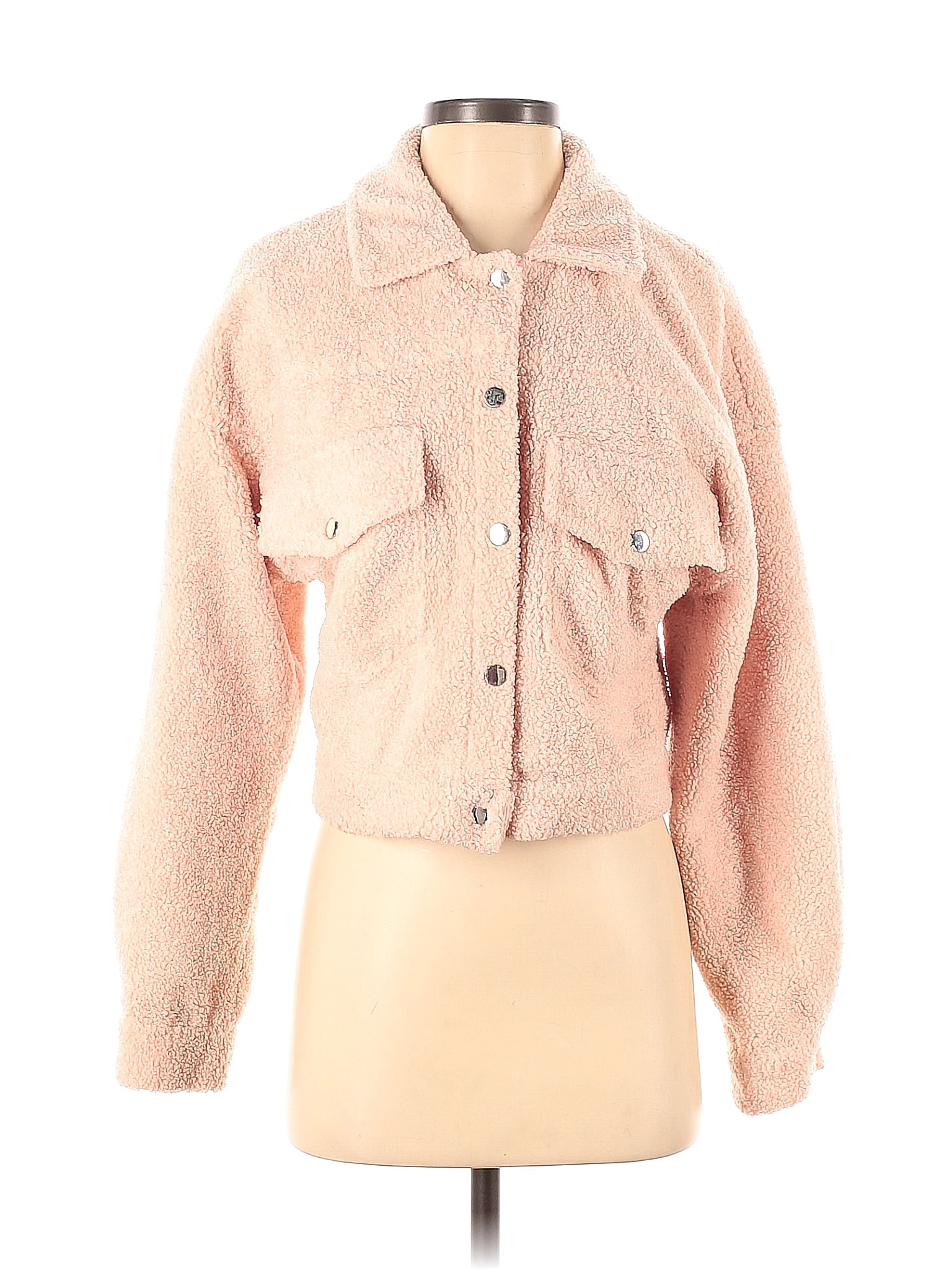 Shein 100% Polyester Pink Fleece Size M - 50% off | thredUP