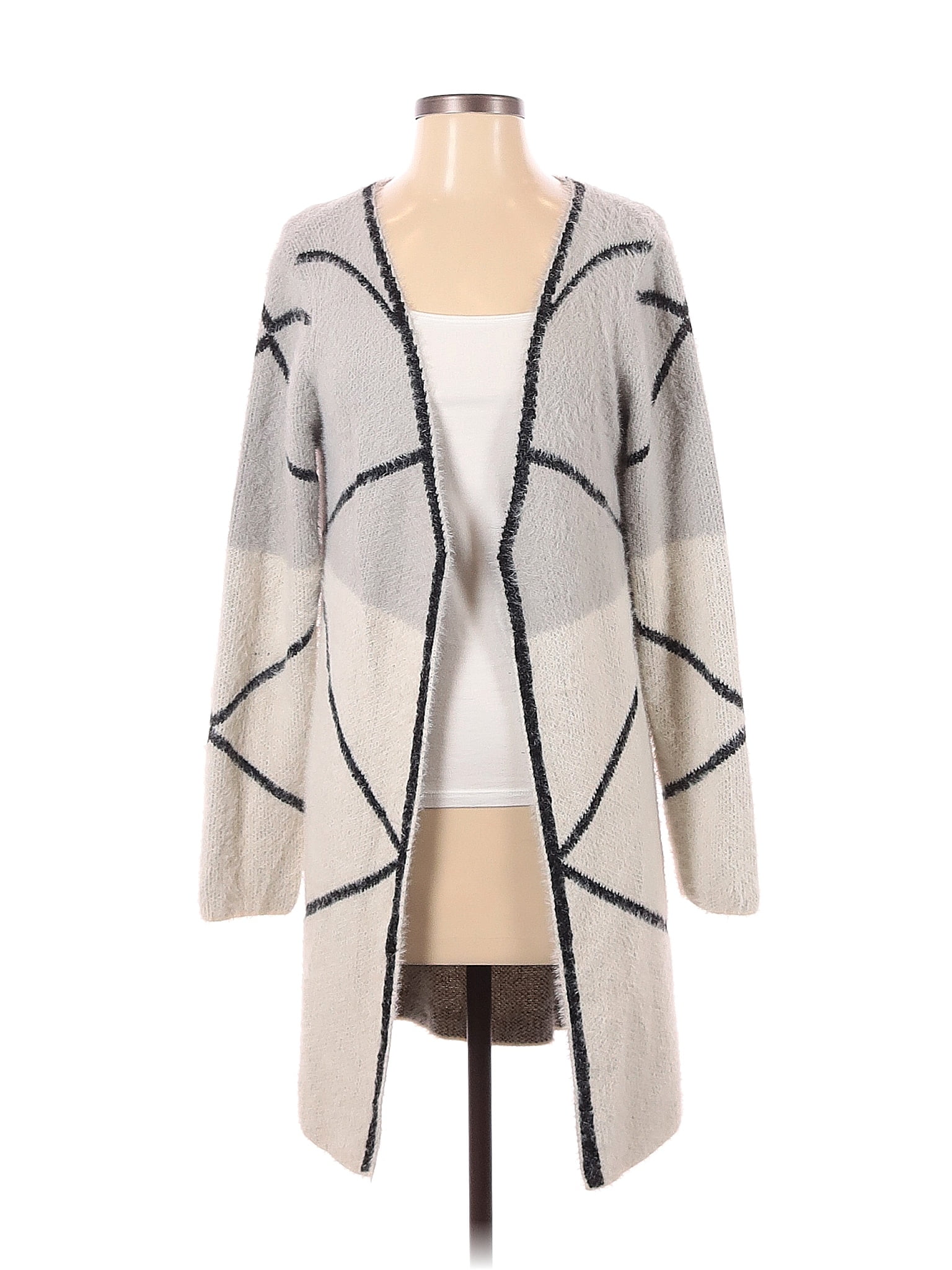 Beyond This Plane Gray Cardigan Size Sm - Med - 50% off | ThredUp