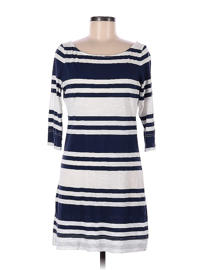 Lilly Pulitzer 100 Cotton Color Block Stripes Multi Color Blue Casual
