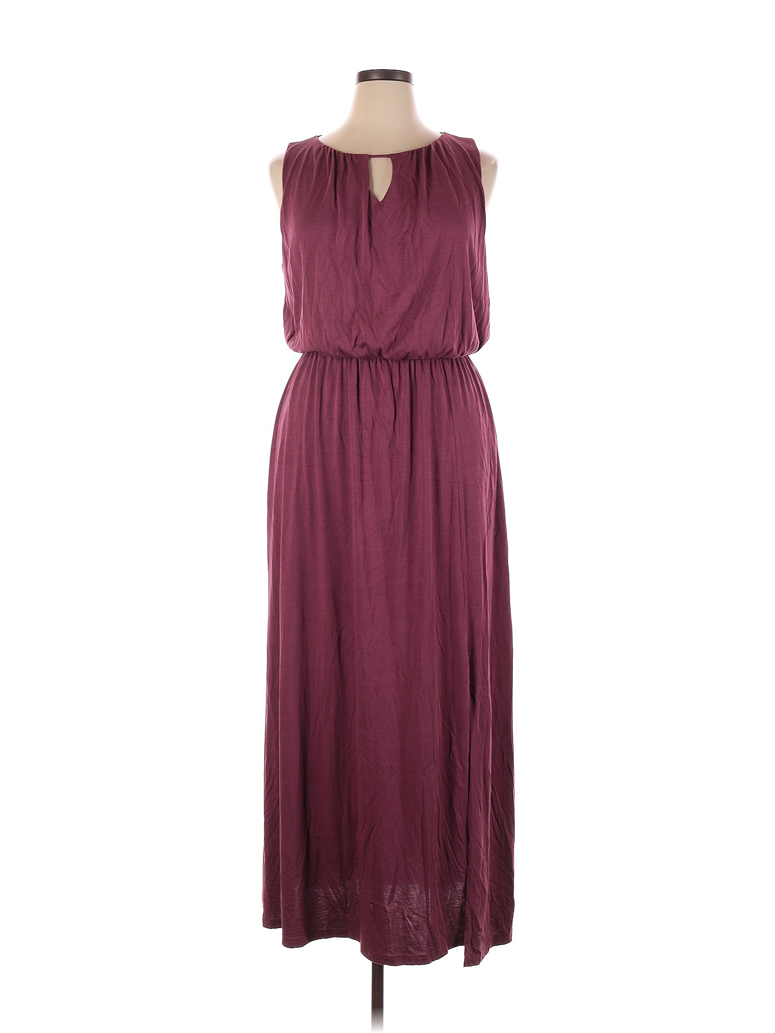 Renee C. Burgundy Casual Dress Size 1X (Plus) - 65% off | ThredUp