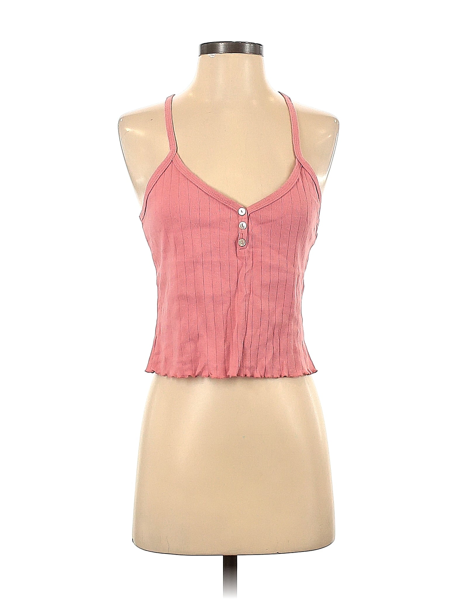 Essentials by Full Tilt 100% Cotton Pink Tank Top Size 1 - 42% off ...