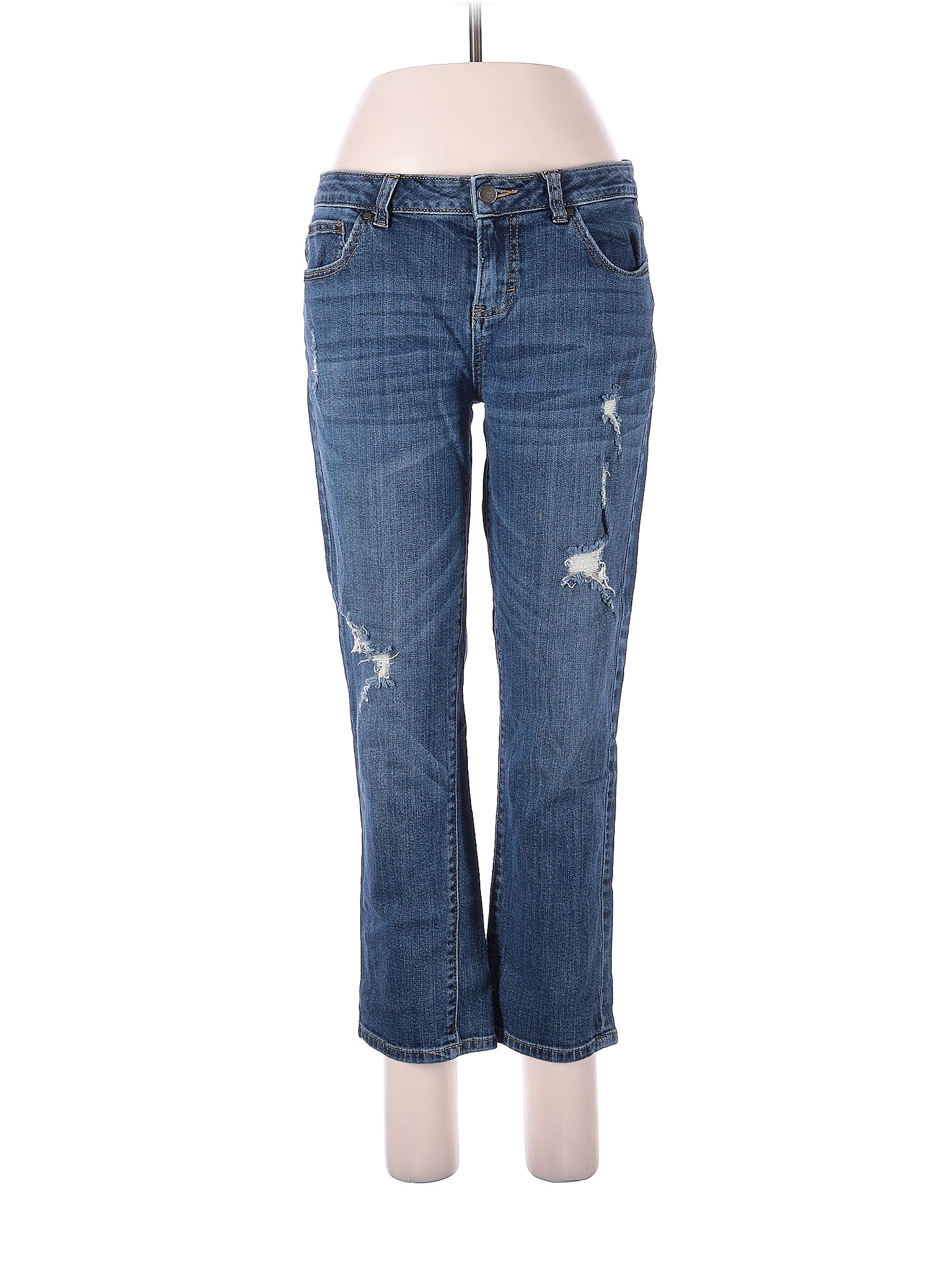 Jennifer Lopez Solid Blue Jeans Size 6 - 64% off | ThredUp