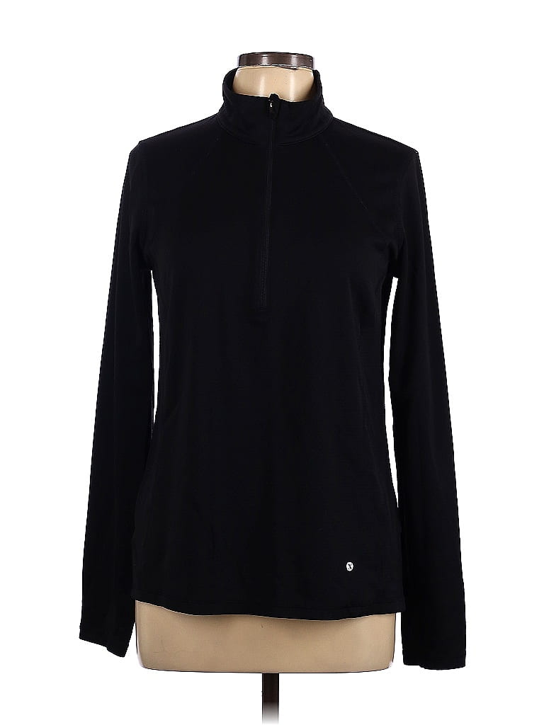 Xersion 100% Polyester Solid Black Track Jacket Size L - 60% off | thredUP