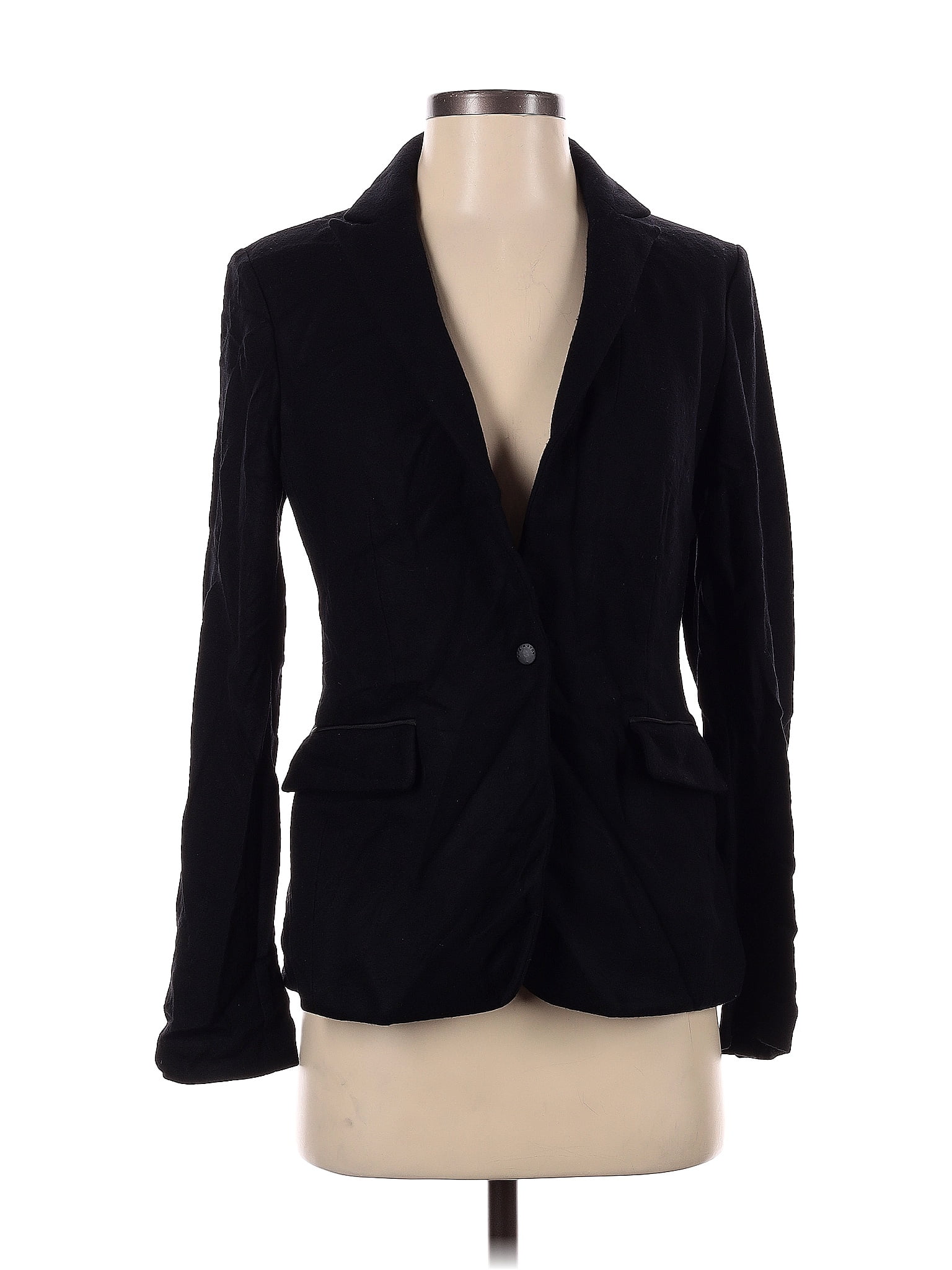 Rag & Bone 100% Wool Solid Black Wool Blazer Size 2 - 85% off | ThredUp