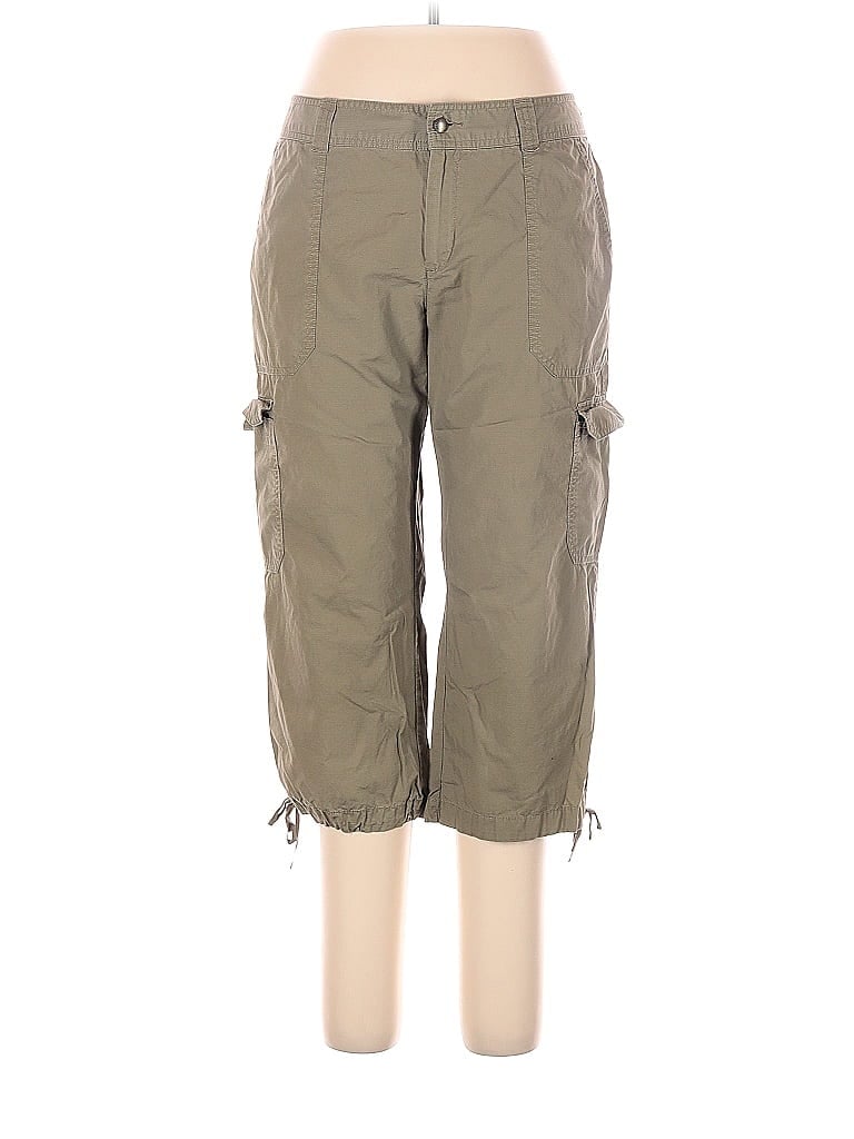 Chaps 100% Cotton Solid Green Cargo Pants Size 10 - 62% off | ThredUp