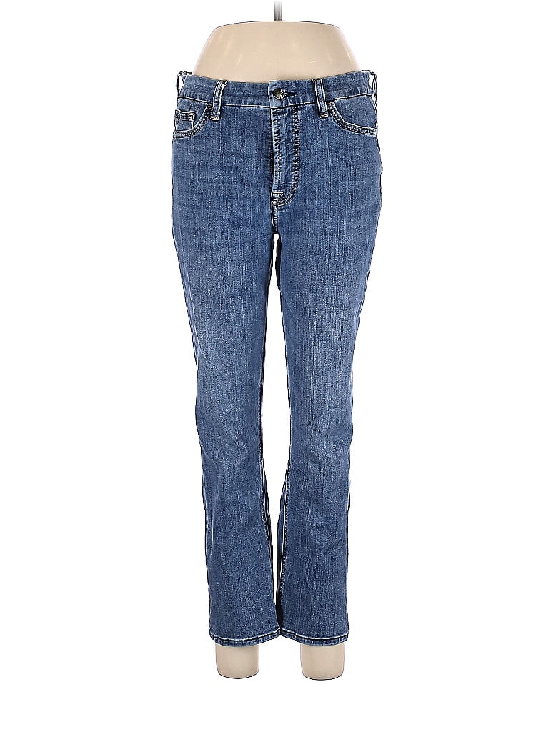 Jen 7 Solid Blue Jeans Size 10 - 84% off | ThredUp