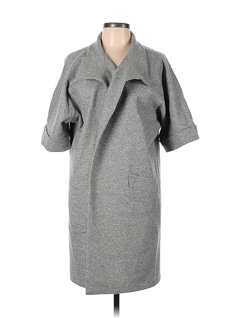 Classiques Entier Solid Gray Jacket Size L - 85% off | thredUP