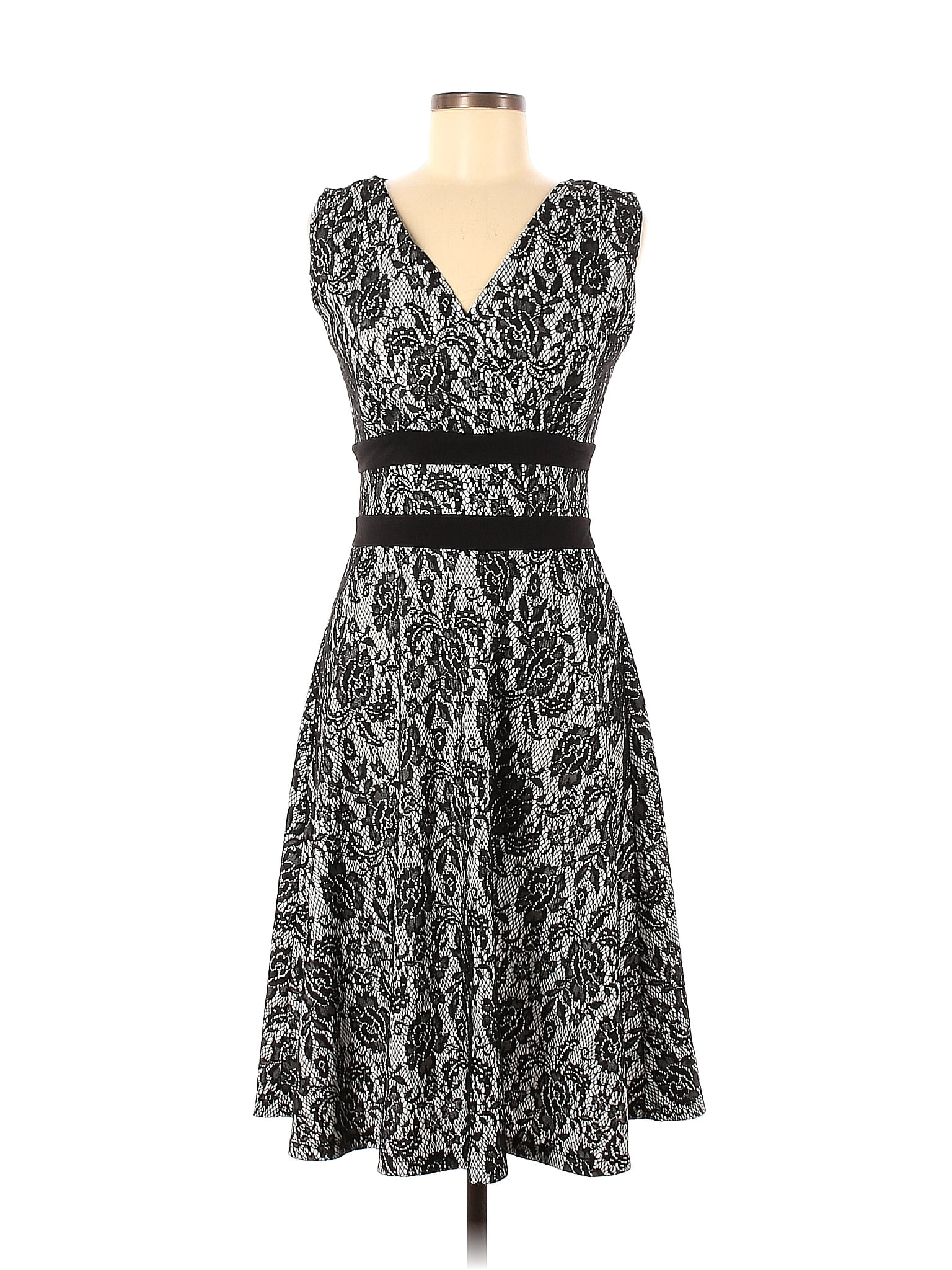 AA Studio AA 100% Polyester Black Cocktail Dress Size 8 - 58% off | thredUP