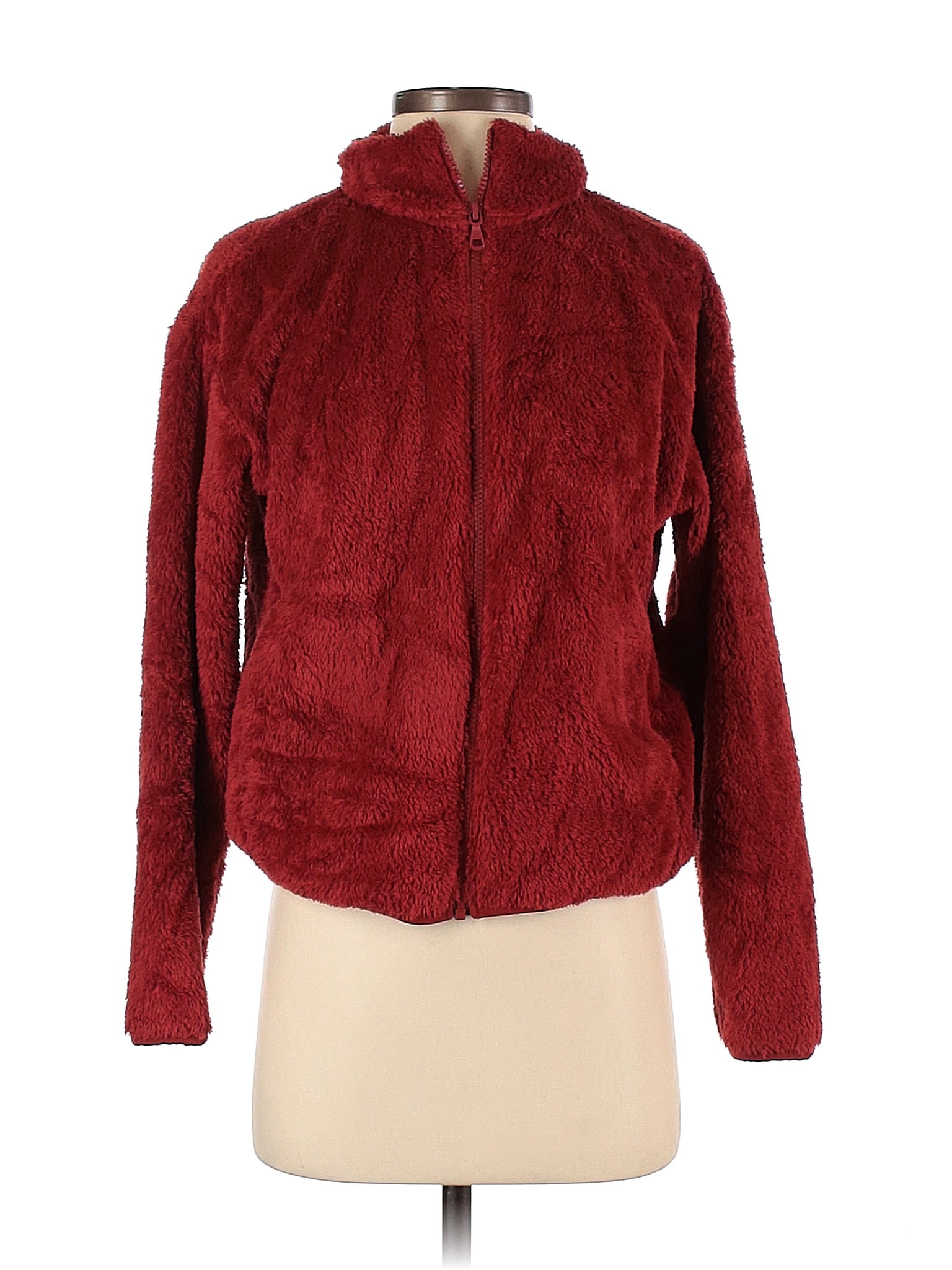 Uniqlo 100% Polyester Red Fleece Size XS - 62% off | thredUP