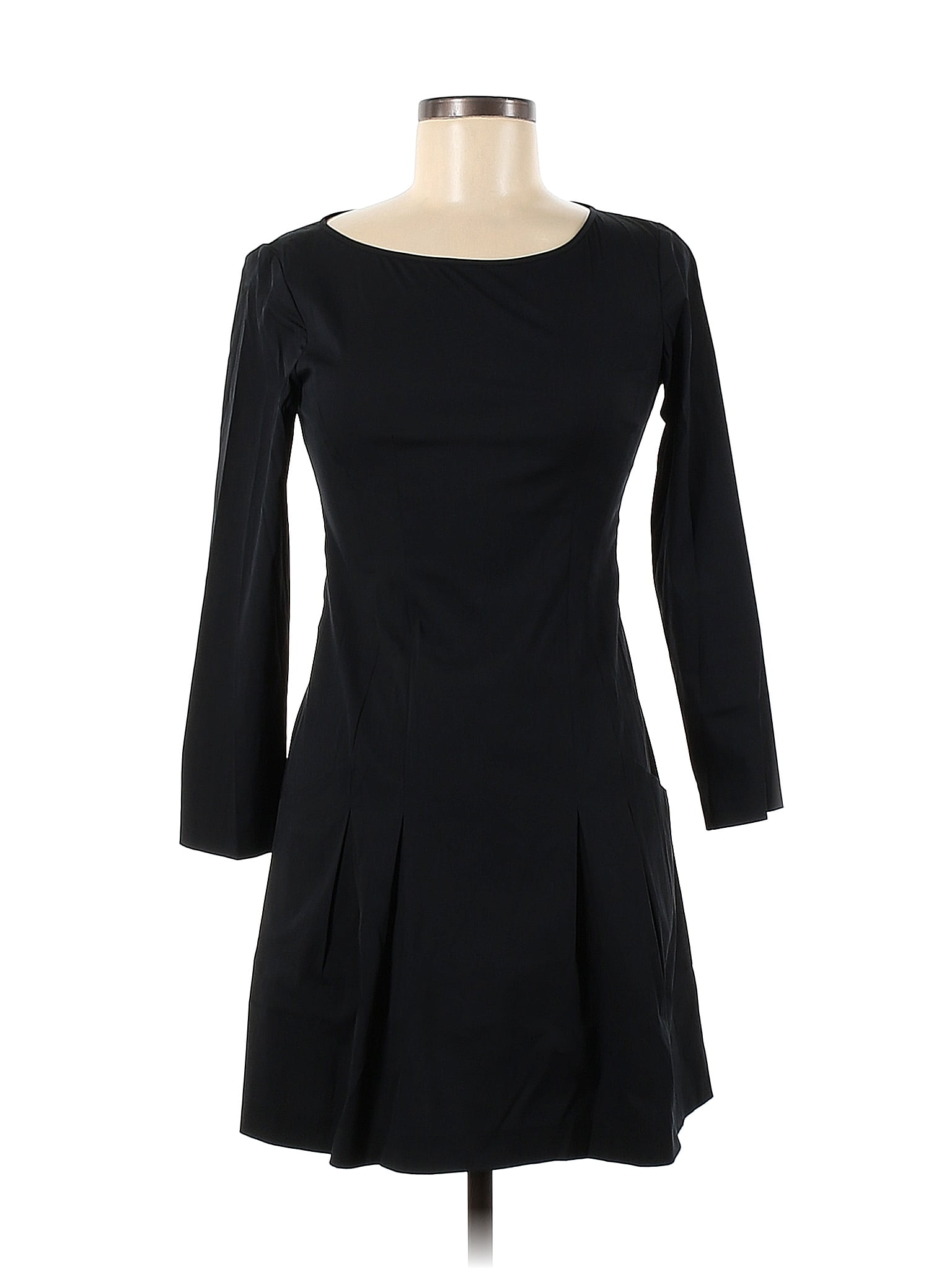 Theory Solid Black Casual Dress Size 0 88 Off Thredup