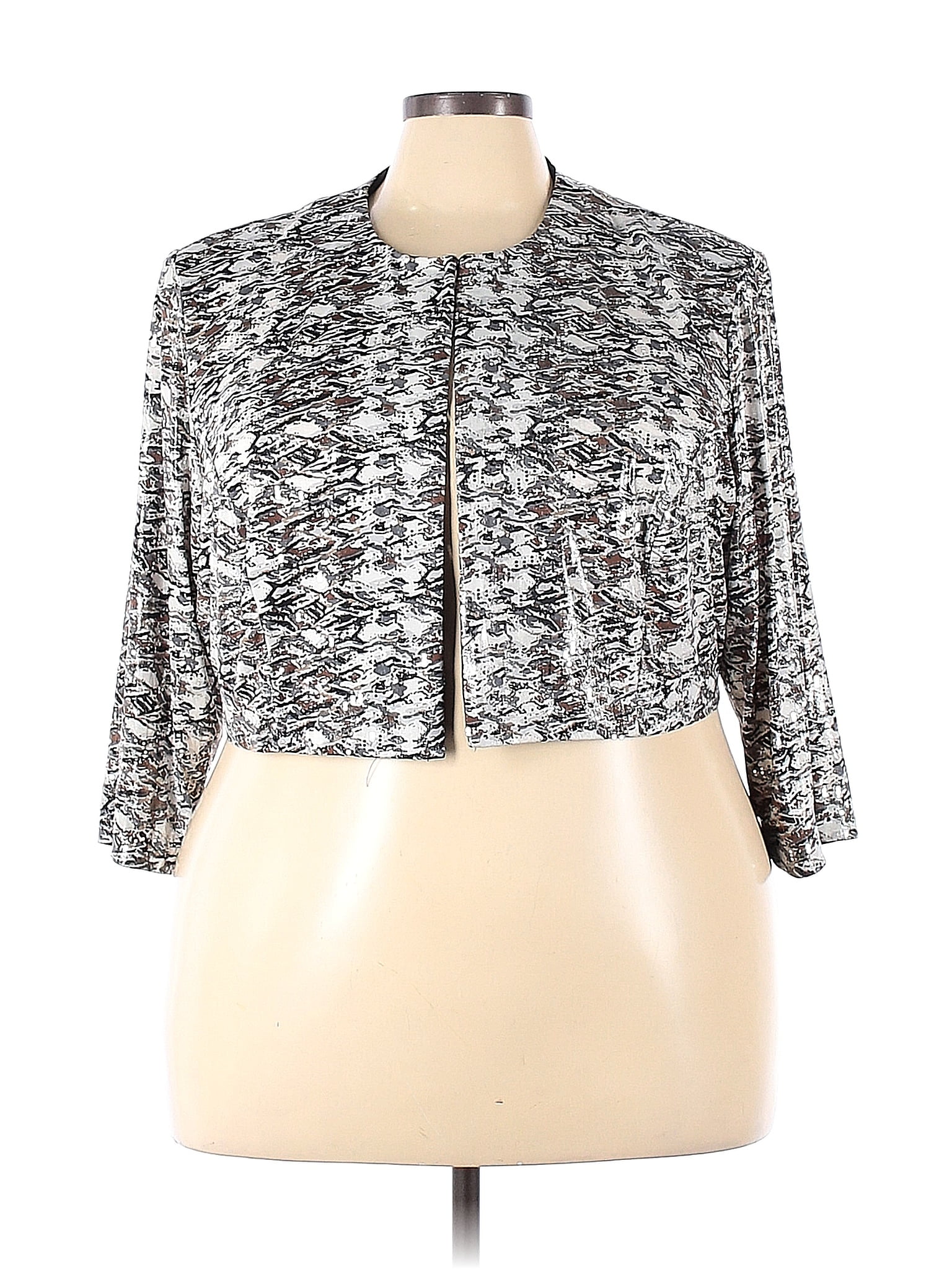MSK Gray Blazer Size 24 (Plus) - 74% off | thredUP