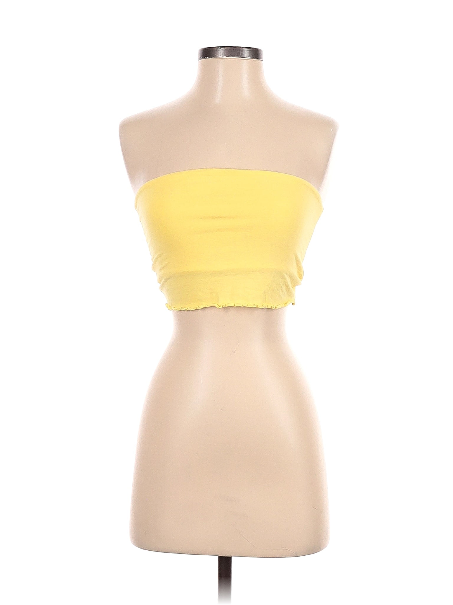PS Basics Solid Yellow Tube Top Size S - 37% off | thredUP