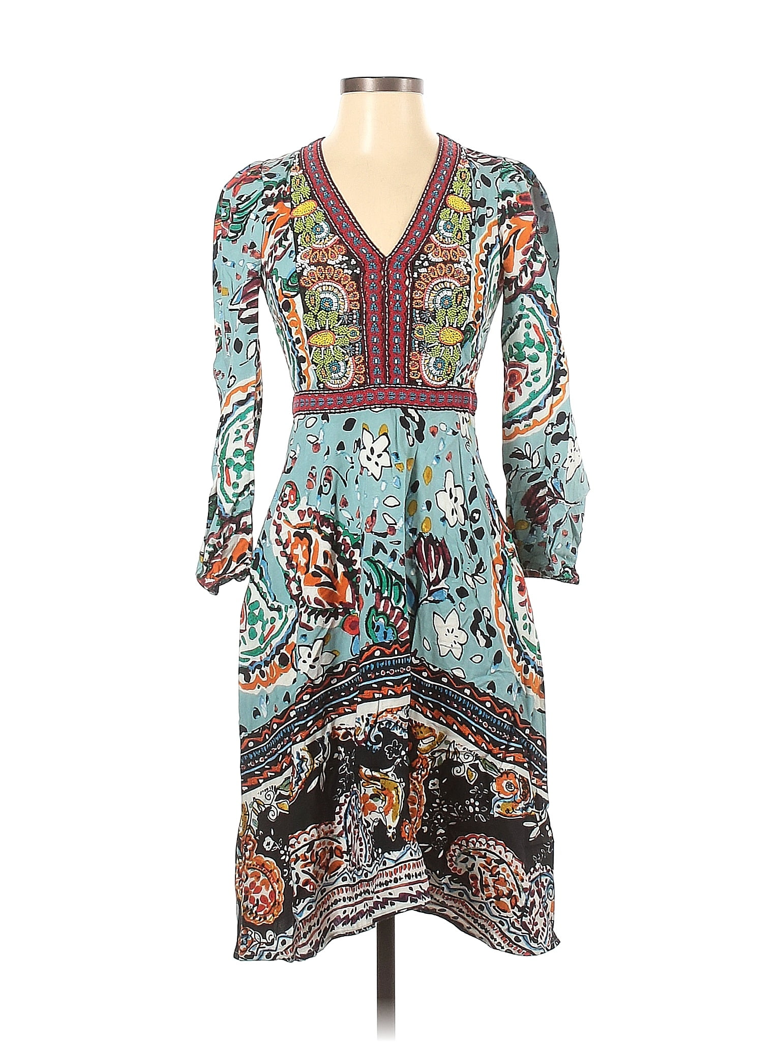 Akemi + Kin Multi Color Blue Casual Dress Size 0 - 72% off | thredUP