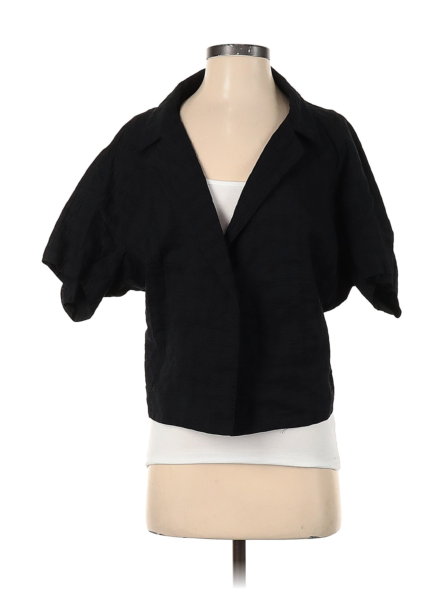 Jarbo Solid Black Jacket Size Sm (1) - 75% off | thredUP