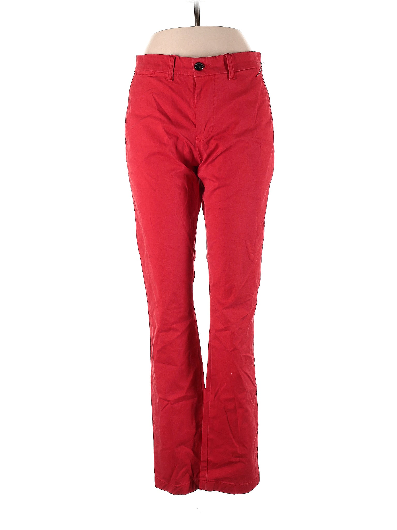 Tommy Hilfiger Solid Red Khakis 30 Waist - 76% off | thredUP