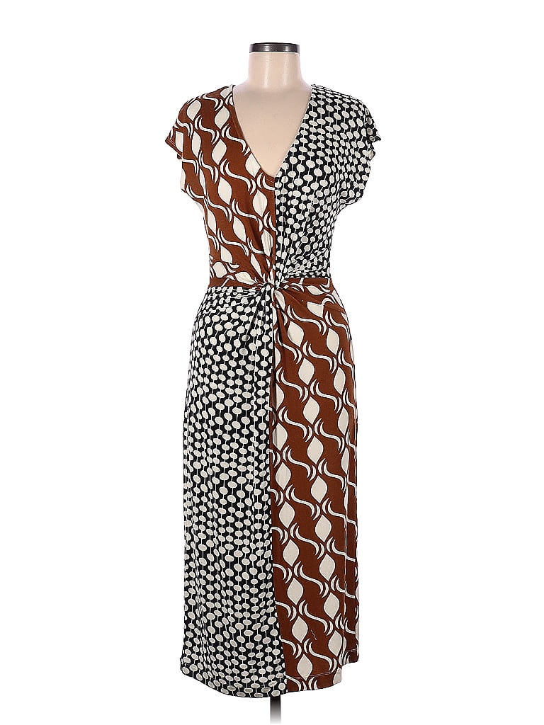 Corey Lynn Calter Polka Dots Multi Color Brown Casual Dress Size M - 82 ...