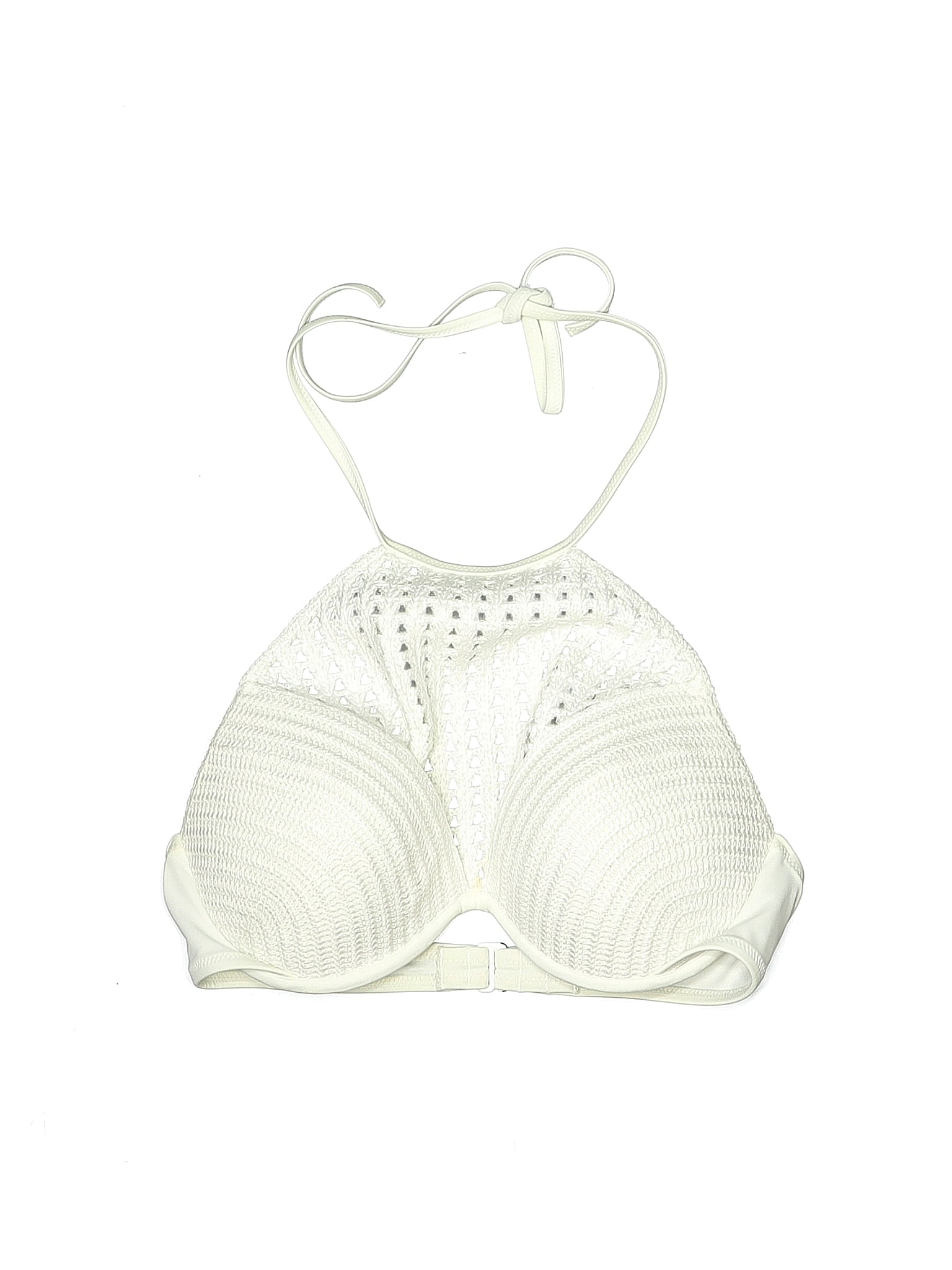 Shade And Shore Solid White Ivory Swimsuit Top Size Med 34c 68 Off