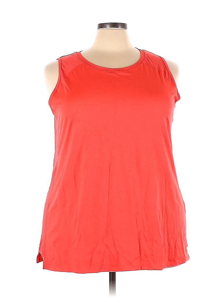 RBX Solid Red Active Tank Size 3X (Plus) - 63% off | ThredUp