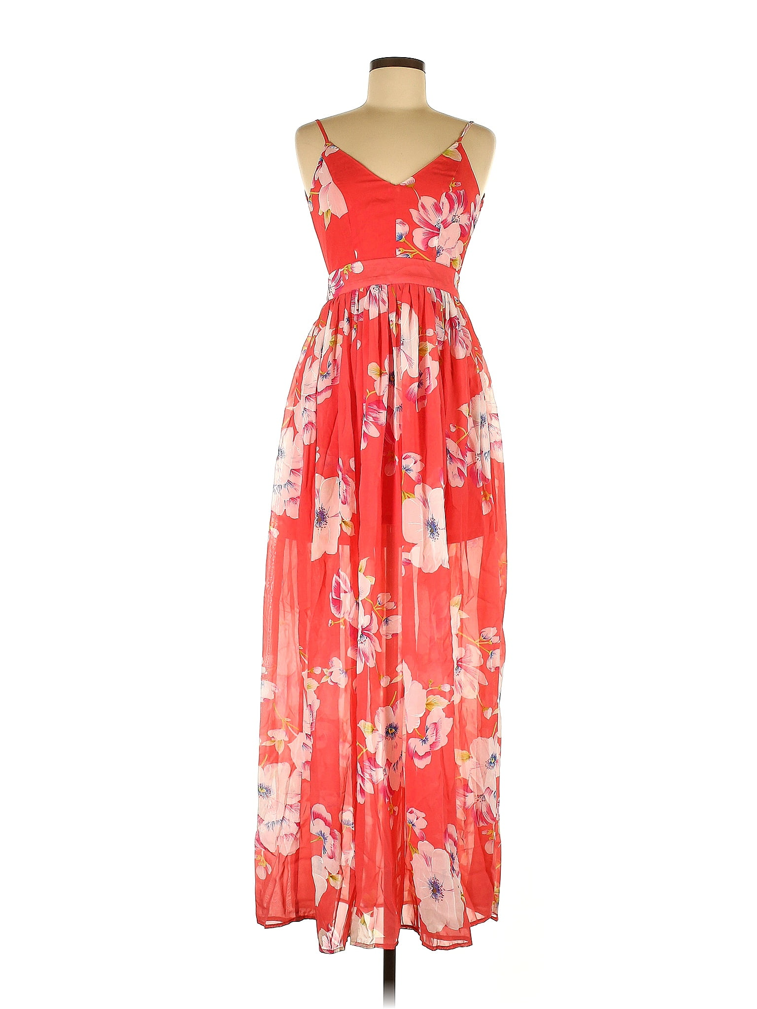 Pink Lily Floral Pink Cocktail Dress Size S 59 Off Thredup
