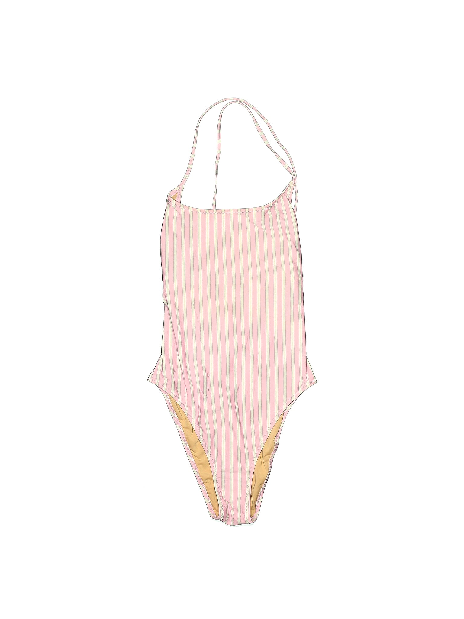 J.Crew Stripes Pink One Piece Swimsuit Size 8 - 69% off | thredUP