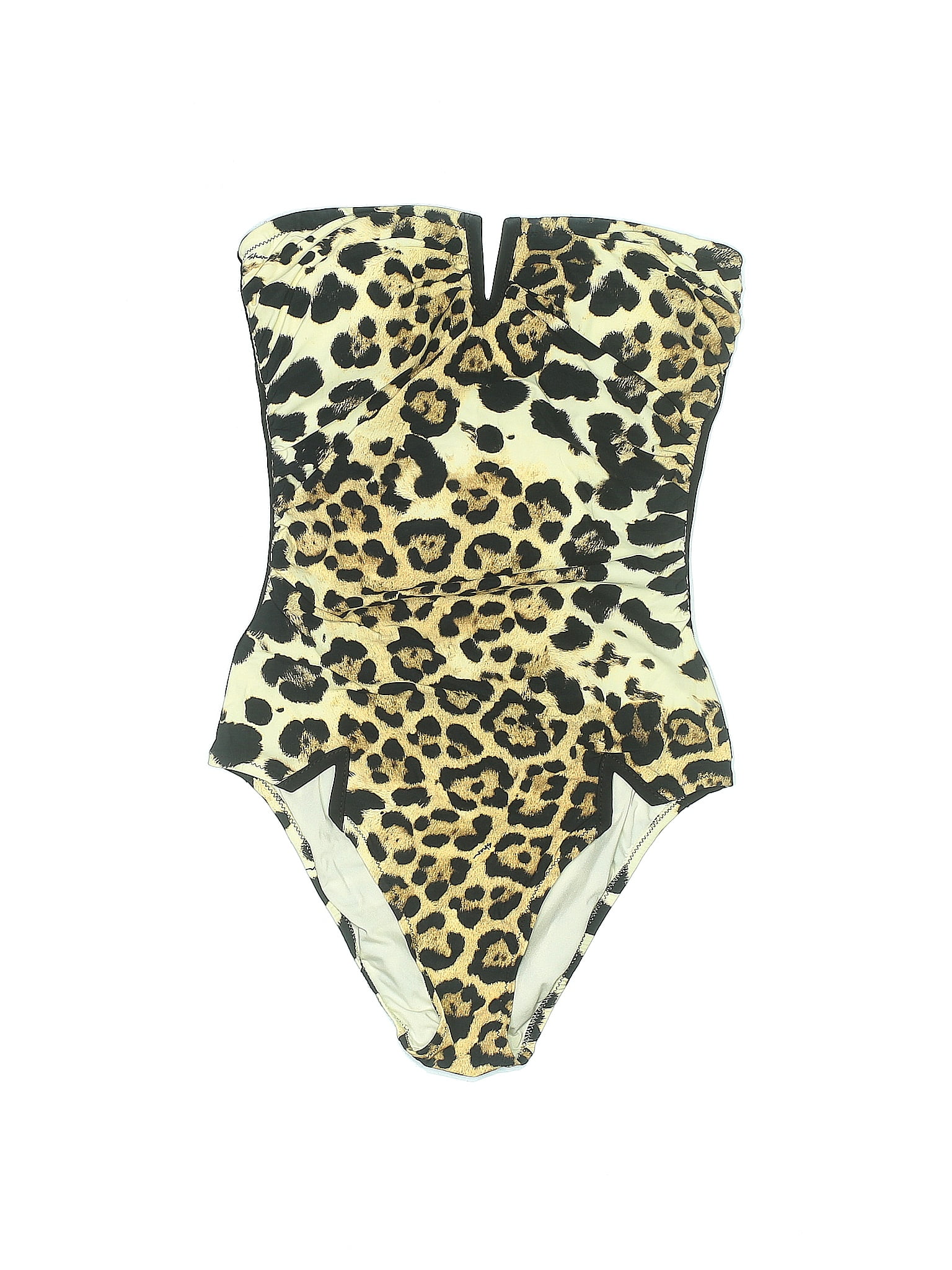 Shan Leopard Print Multi Color Tan One Piece Swimsuit Size 8 - 63% off ...