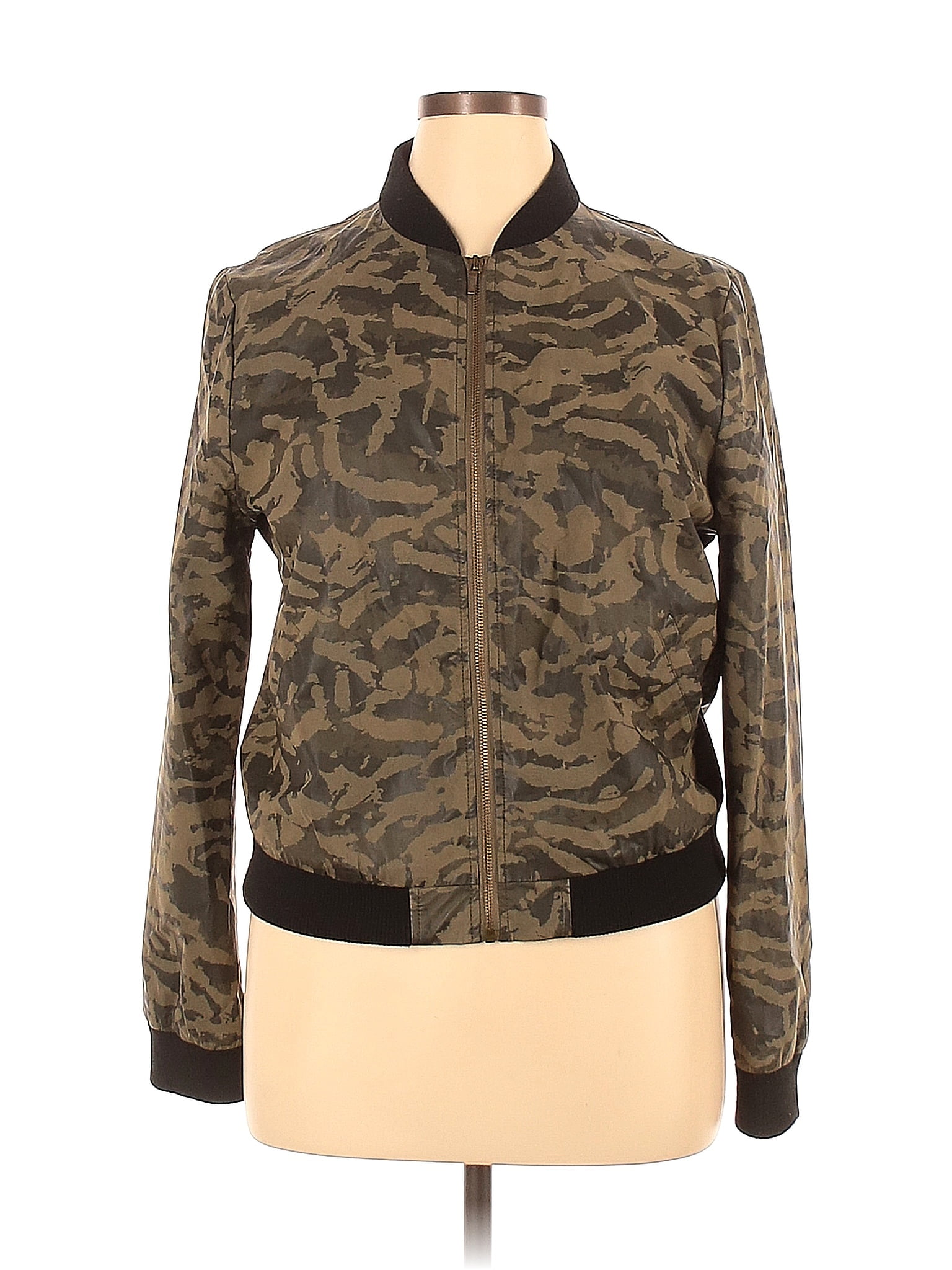 BNCI by Blanc Noir 100% Polyurethane Camo Color Block Brown Jacket Size XL - 81% off | ThredUp