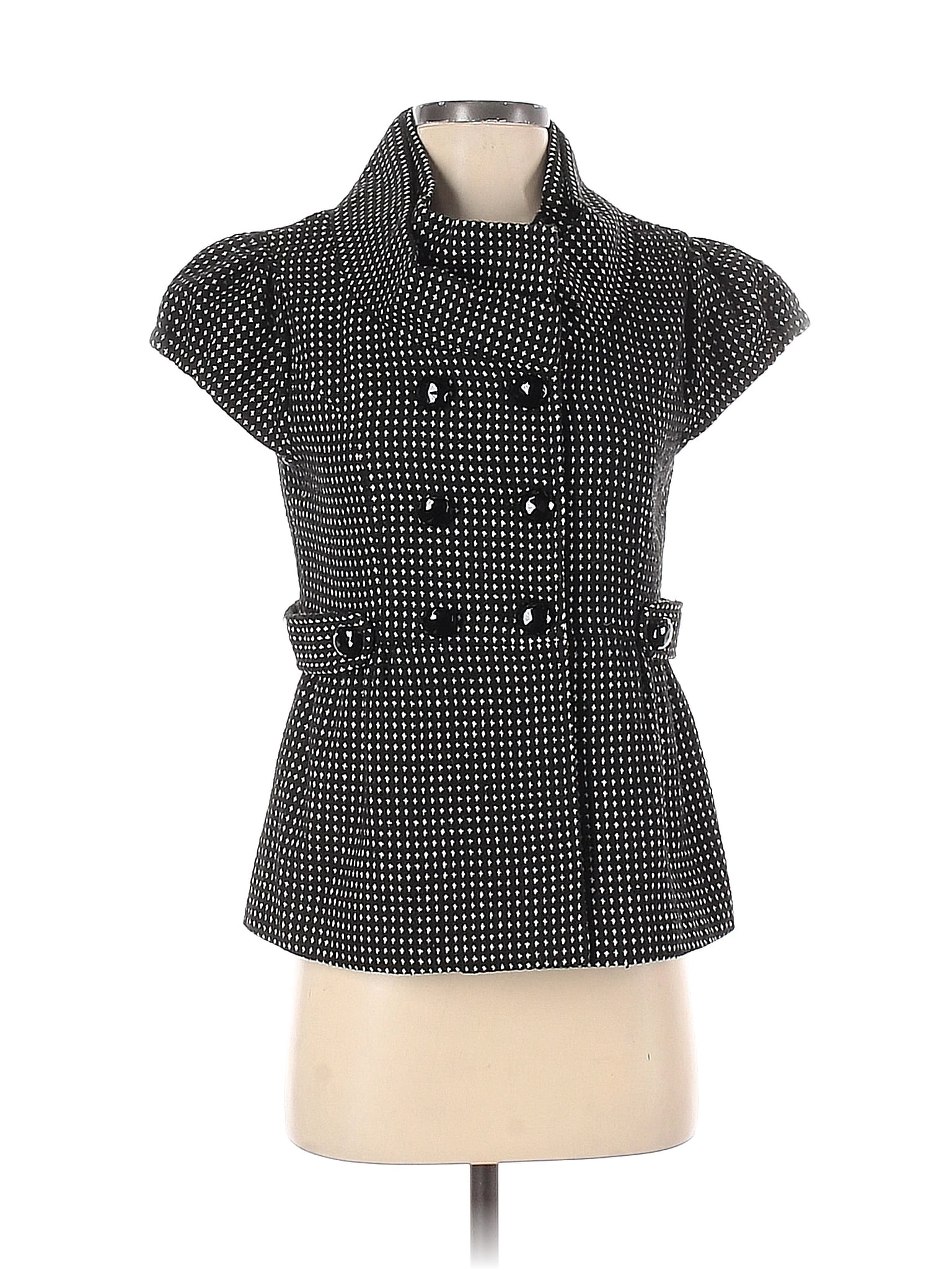Assorted Brands Checkered-gingham Black Gray Jacket Size S - 64% off ...
