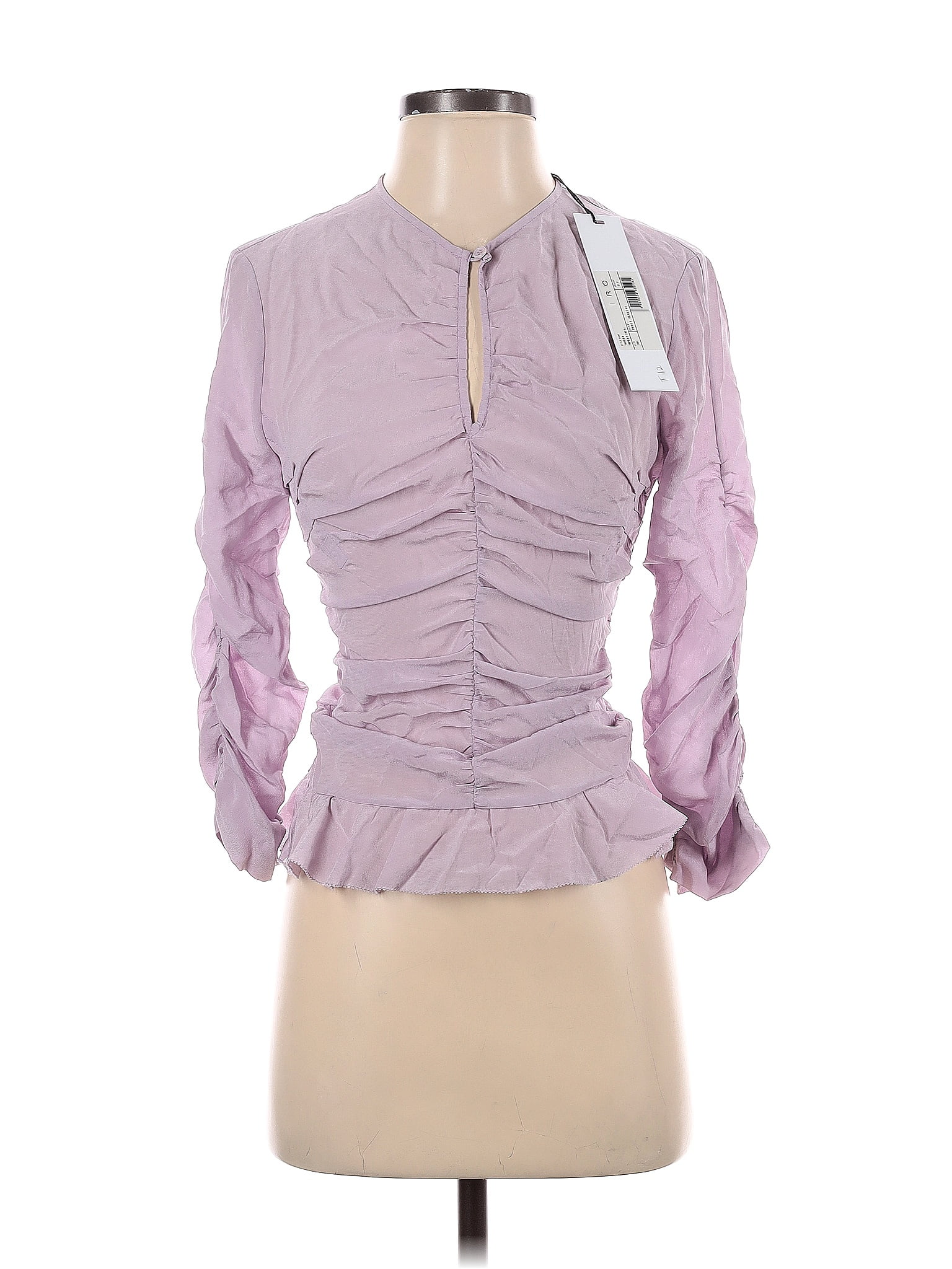 Iro Purple Long Sleeve Blouse Size 36 Fr 68 Off Thredup