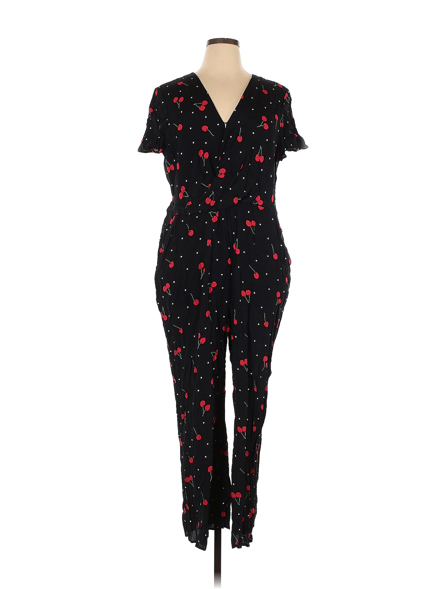 Express 100% Rayon Black Jumpsuit Size XL - 65% off | thredUP